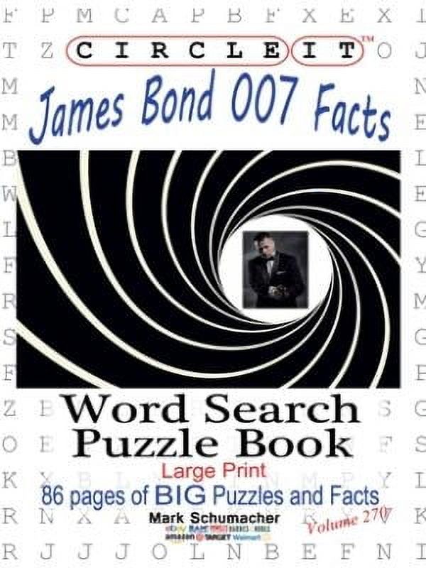 Circle It, James Bond 007 Facts, Word Search, Puzzle Book - Walmart.com