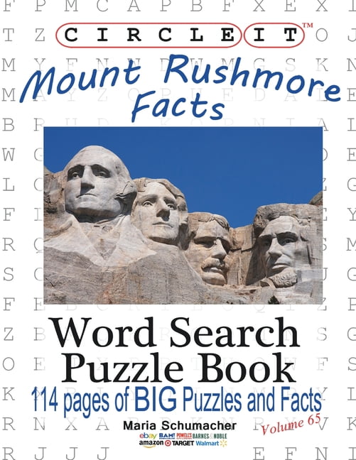 Circle It, Mount Rushmore Facts, Word Search, Puzzle Book, (Paperback ...