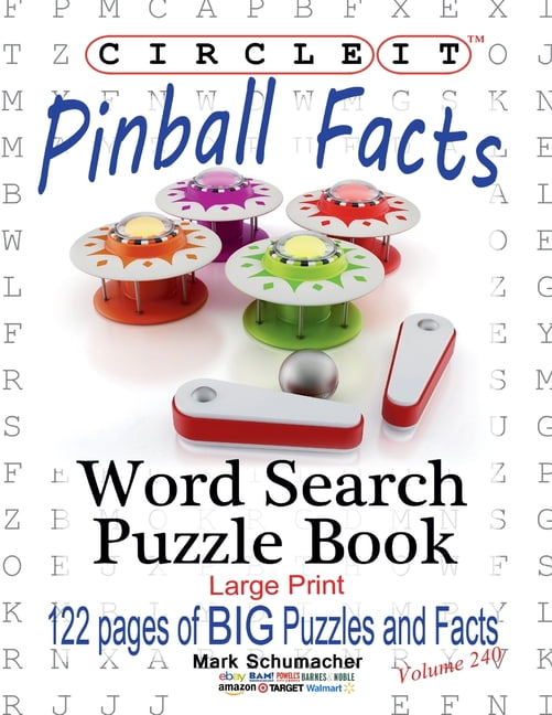 Circle It, Pinball Facts, Word Search, Puzzle Book, (Paperback ...
