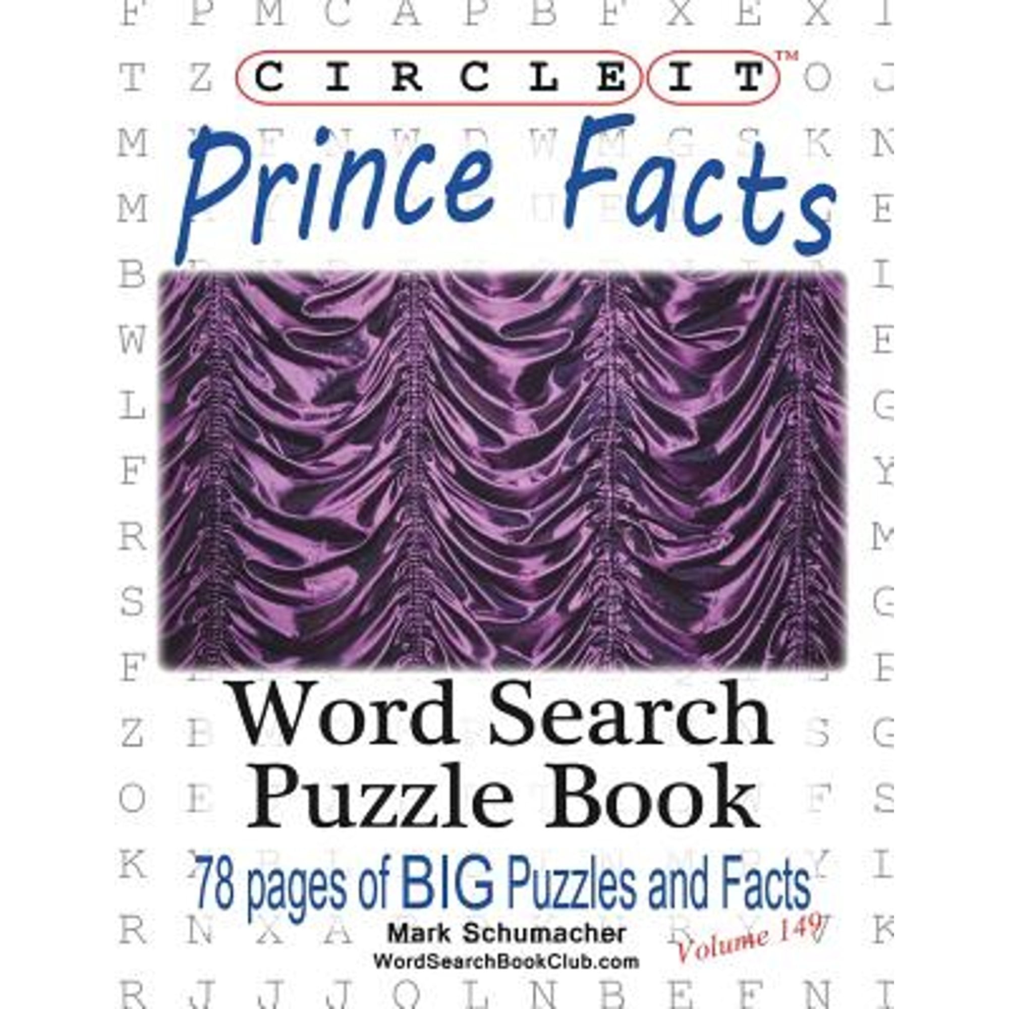 Pre-Owned Circle It, Prince Facts, Word Search, Puzzle Book (Paperback ...