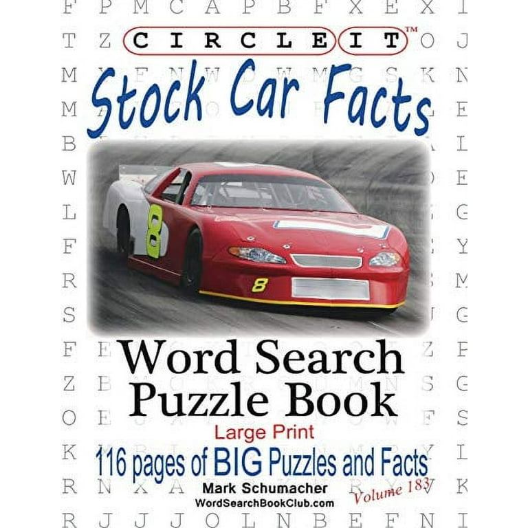 Race Car Word Search