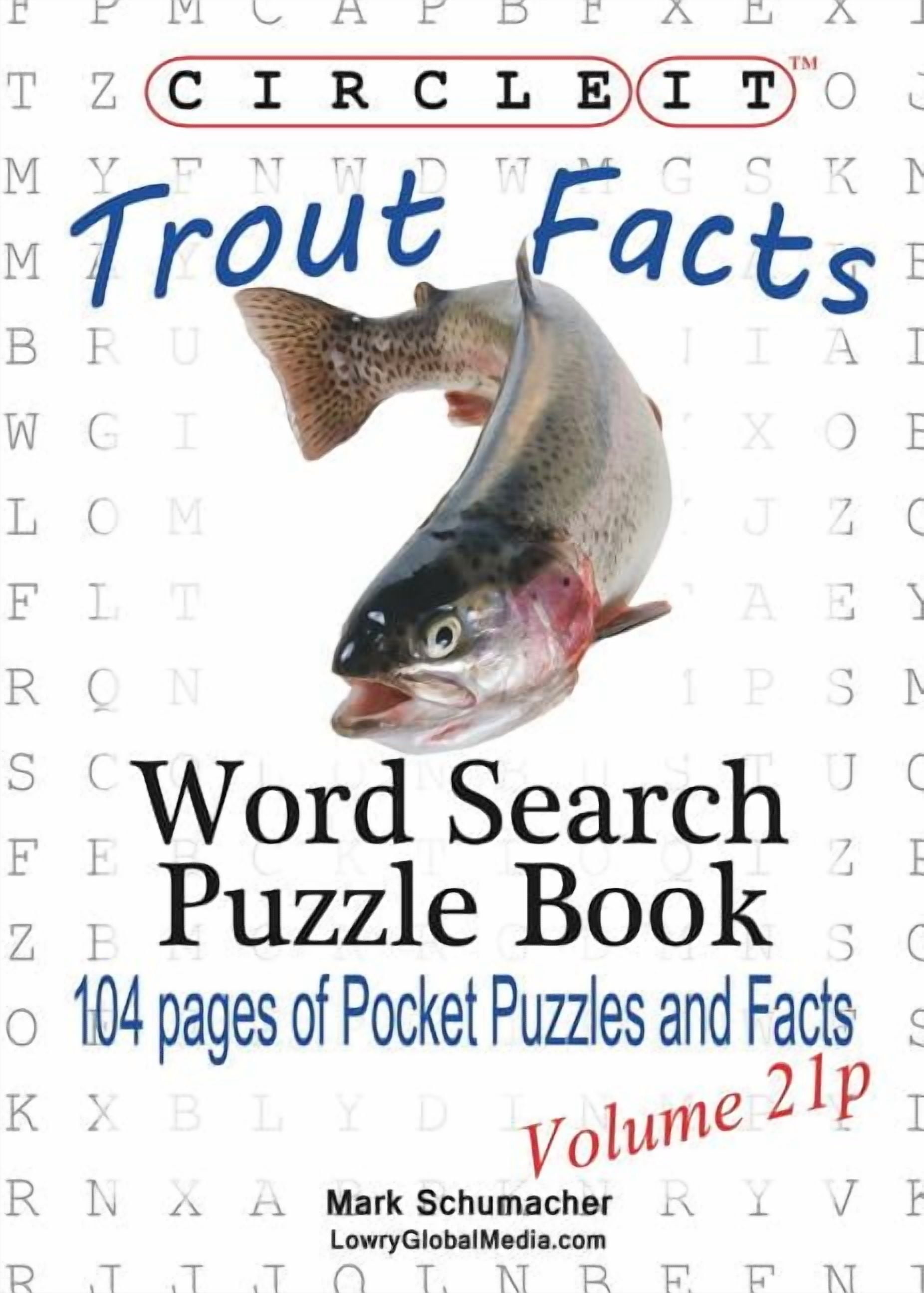Circle It, Trout Facts, Pocket Size, Word Search, Puzzle Book ...