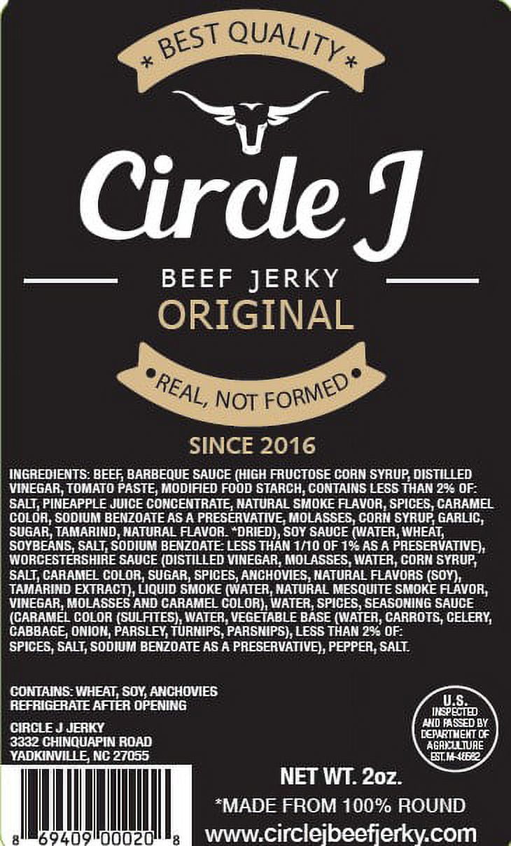 Circle J Beef Jerky-Original - Walmart.com