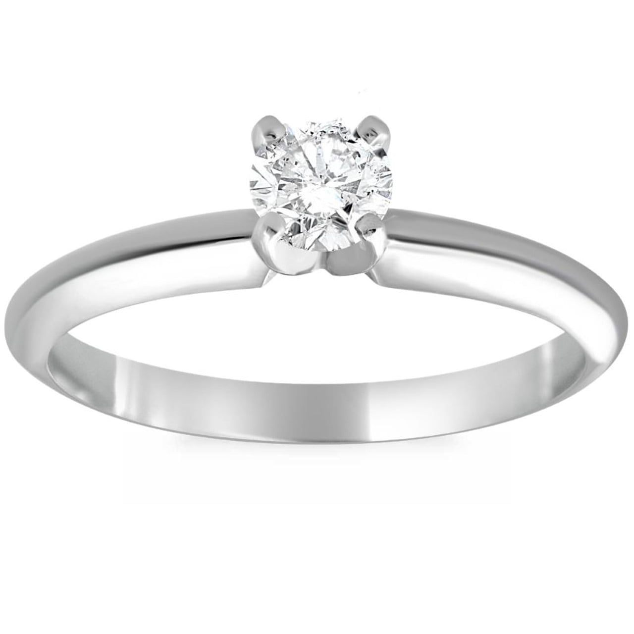 Circle Jewel 1.8 Ct Round Cut Diamond Rings for Her - 14K White Gold Plated Rings - Engagement ...
