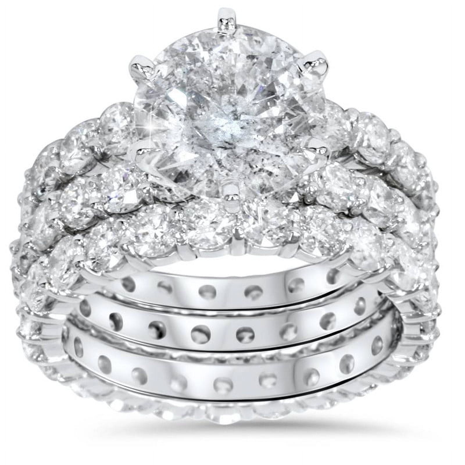 Circle Jewel Chic Round Cut Bridal Diamond Ring for Women's - 2 Ct Lab ...