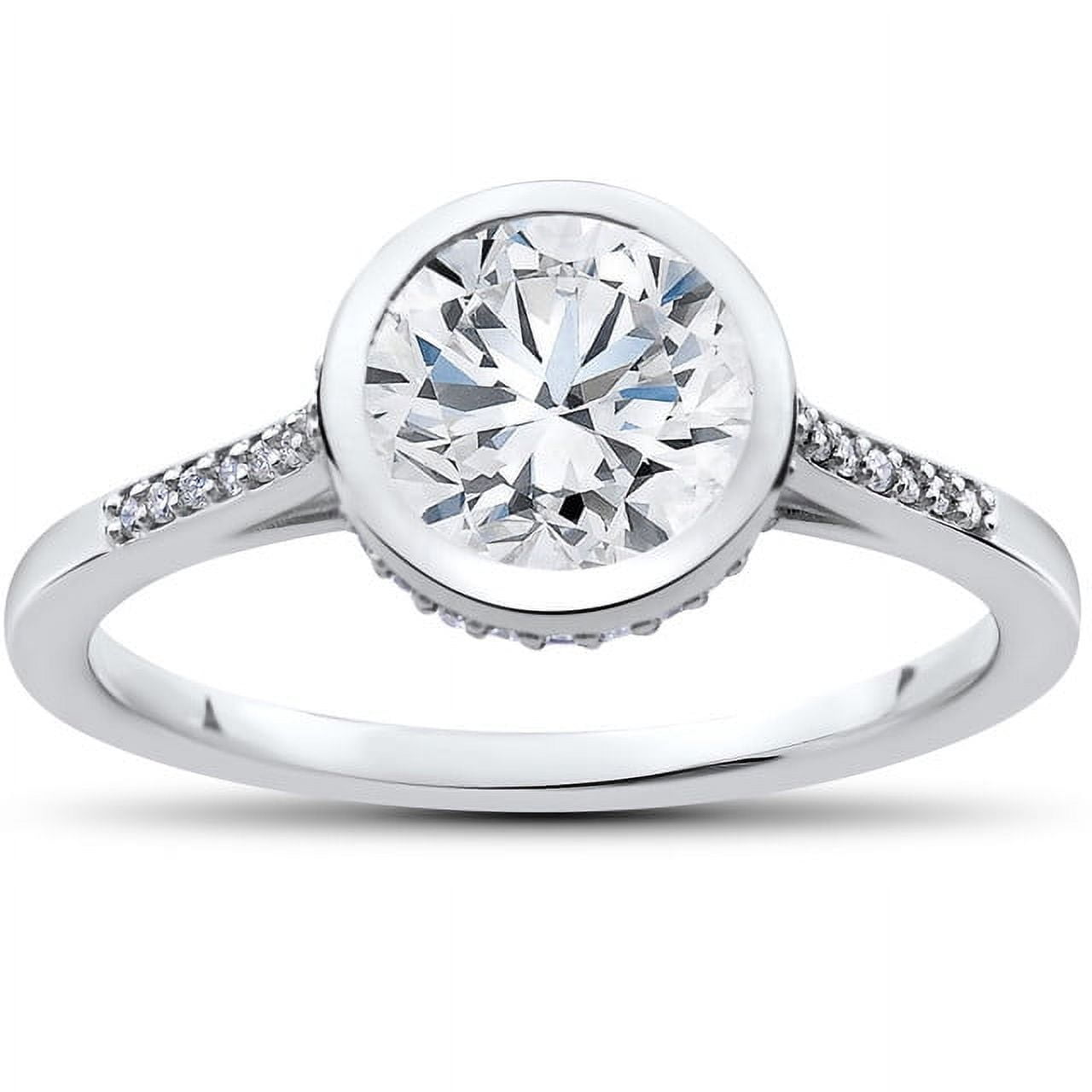 Circle Jewel Elegant 2 Ct Round Cut Diamond Engagement Ring - Lab ...
