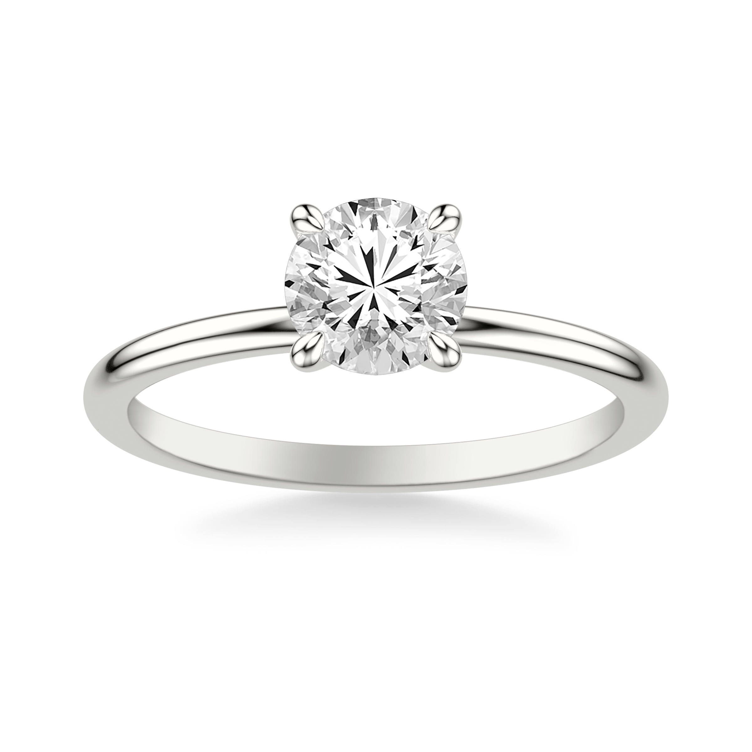 Circle Jewel Simple Solitaire Wedding Diamond Ring for Women's - 1.5 Ct ...