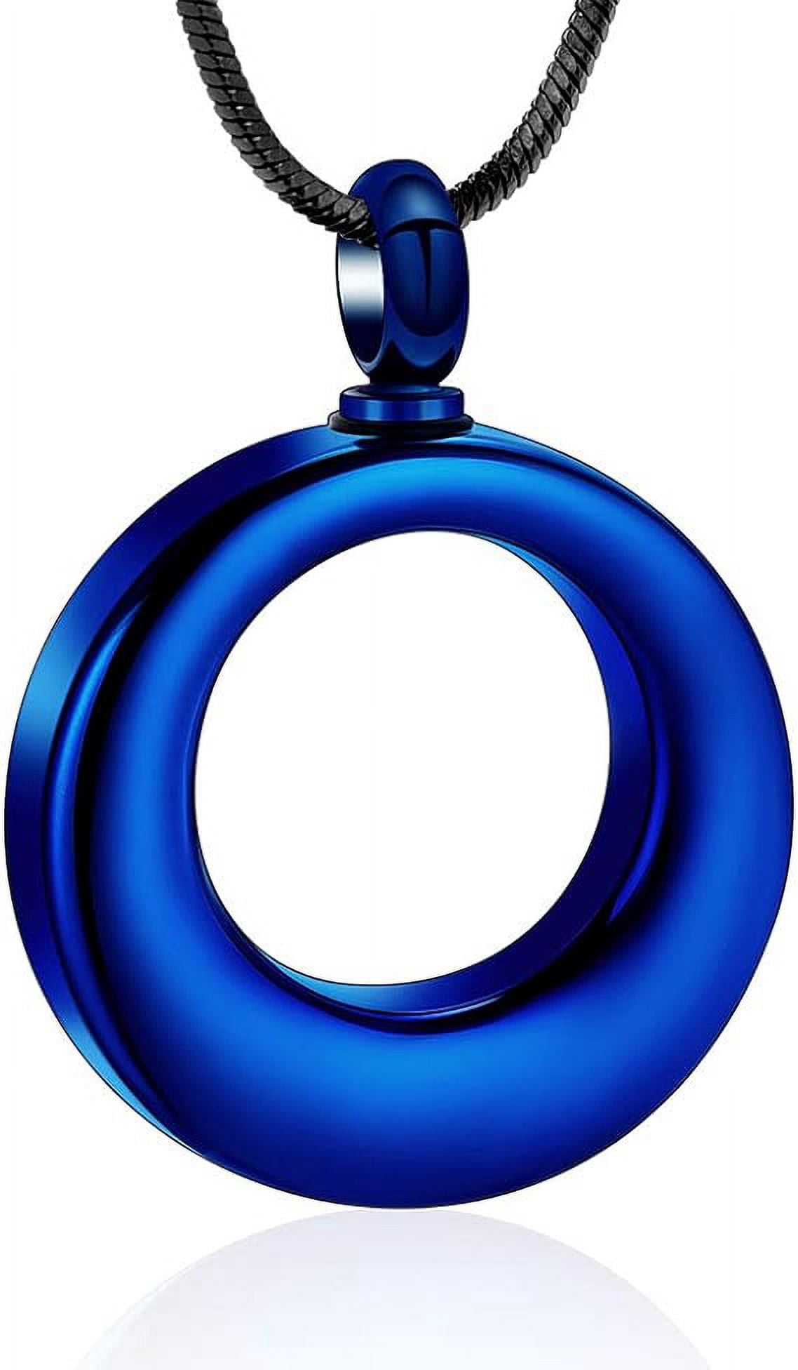 Circle of Life Eternity Circle Cremation Jewelry Urn Necklace for Ashes ...