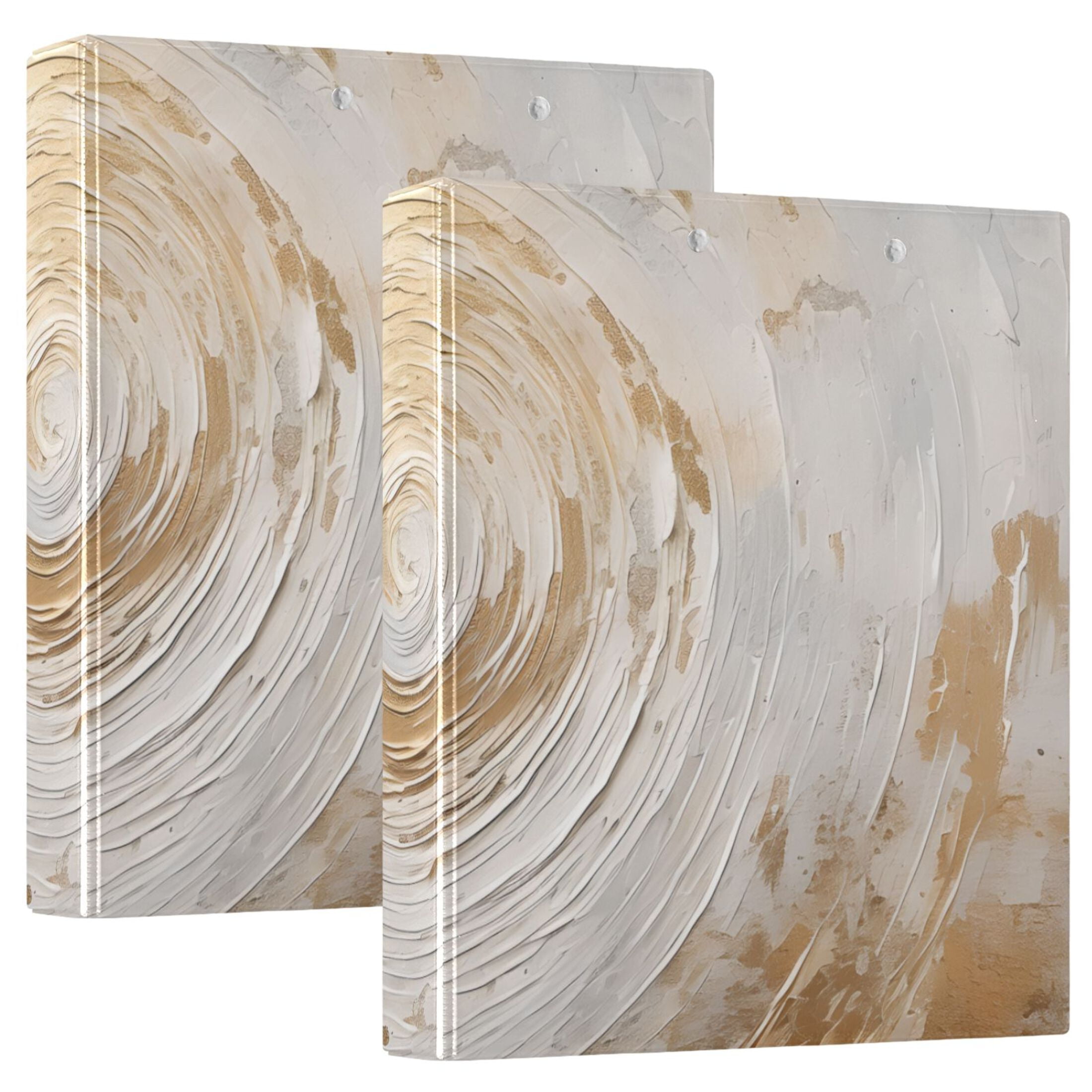 Circle Marble 3 Ring Binders 1.5 inch Hardcover File Folders with ...