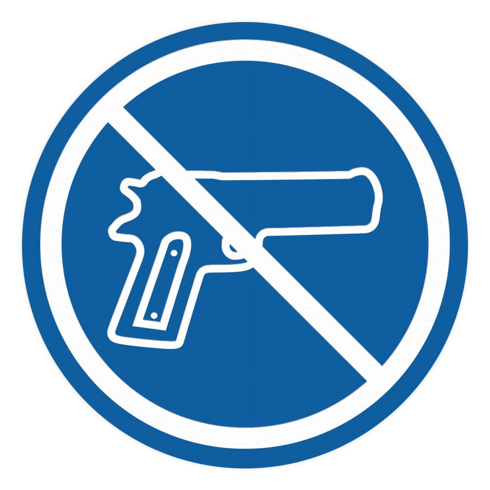 Circle No Guns Graphic Door or Wall Sign | Easy Installation | Durable ...