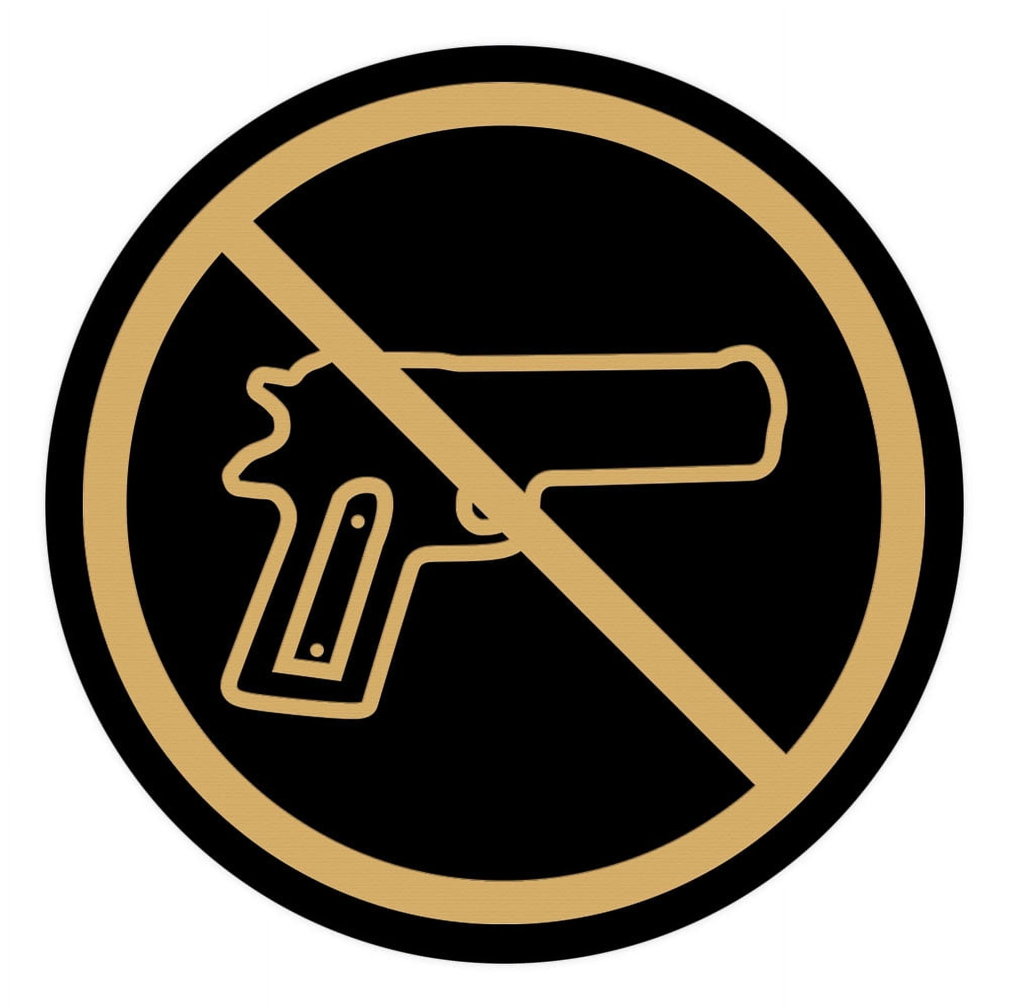 Circle No Guns Graphic Door or Wall Sign | Easy Installation | Durable ...