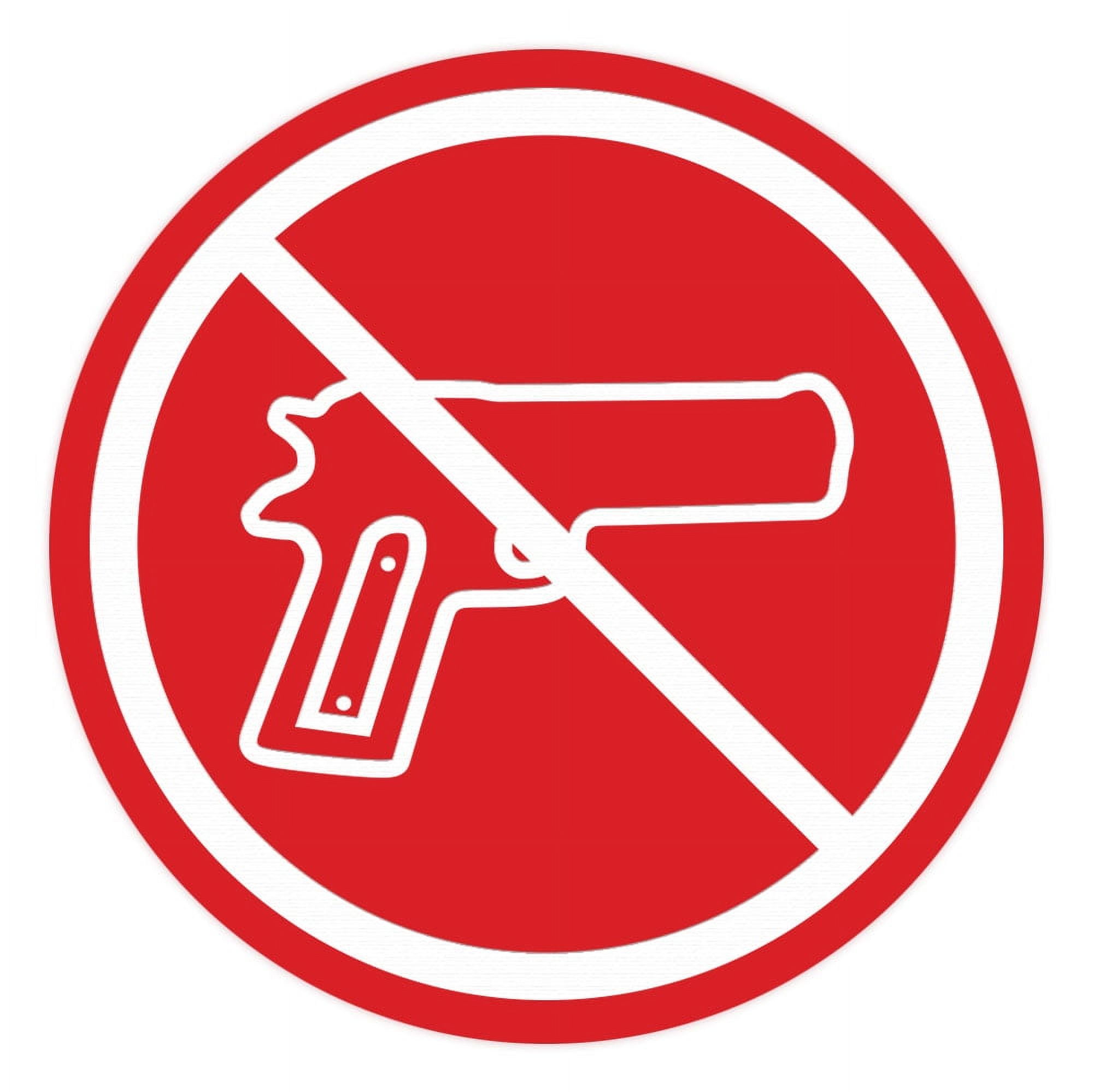 Circle No Guns Graphic Door or Wall Sign | Easy Installation | Durable ...