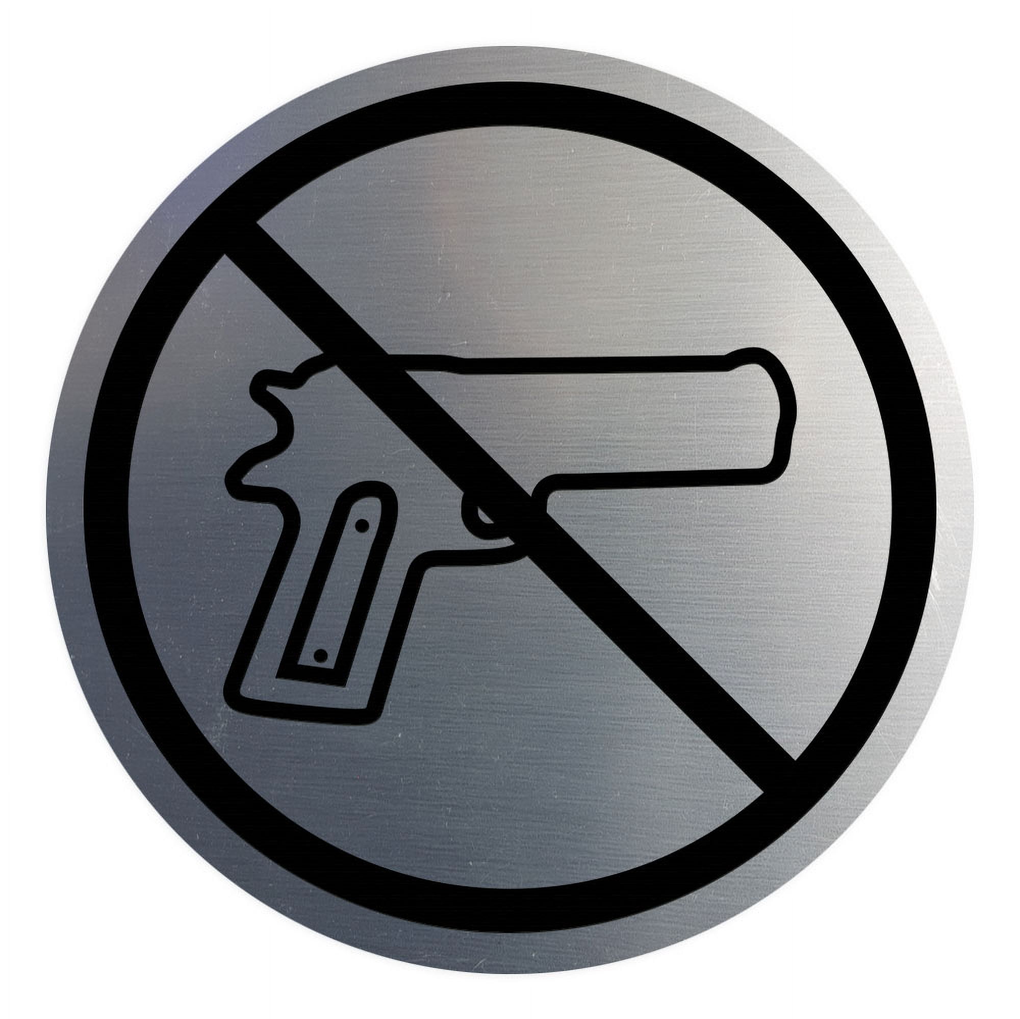 Circle No Guns Graphic Sign | Easy Installation | Durable Construction ...