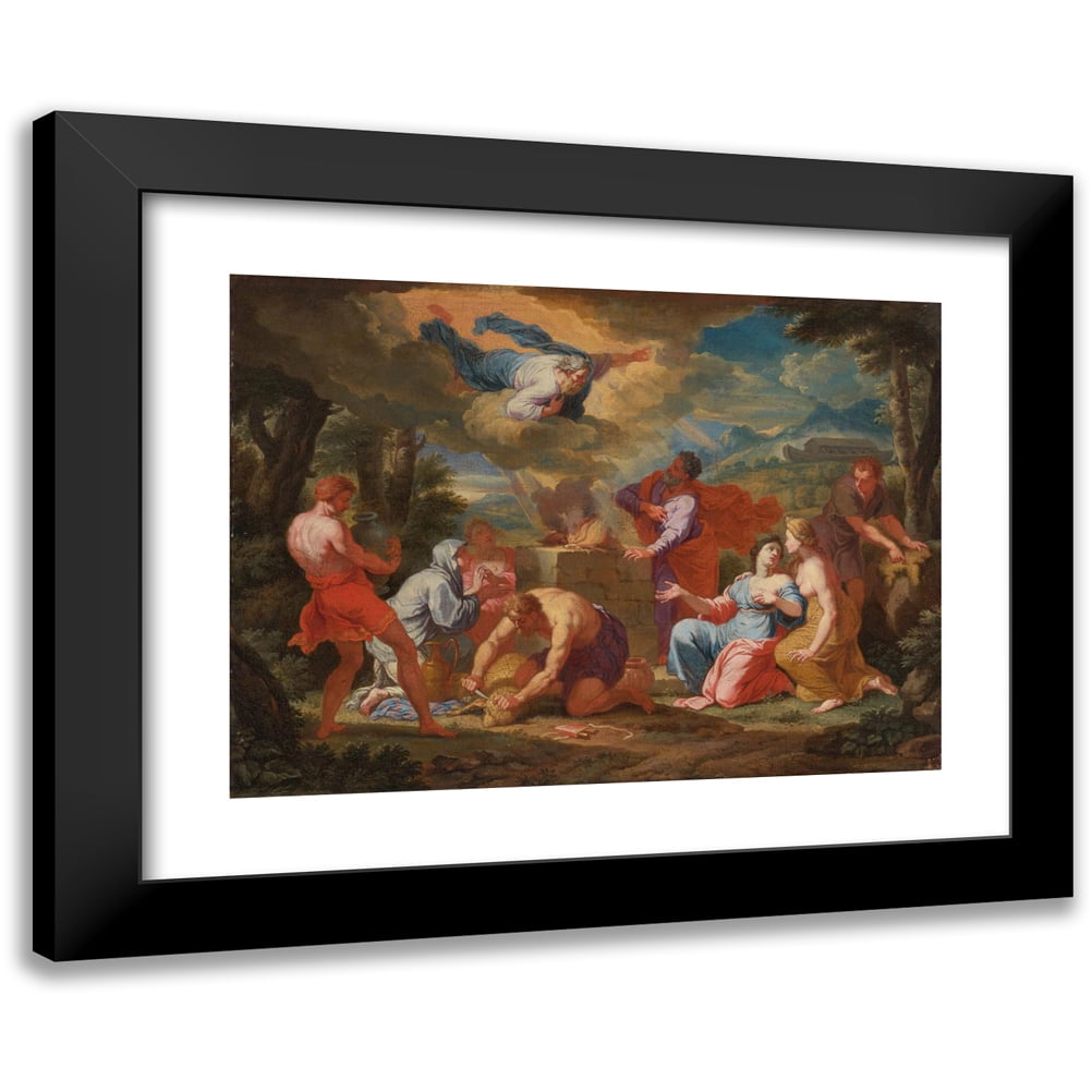 Circle Of Pieter Mulier The Younger 24x19 Black Modern Framed Museum ...