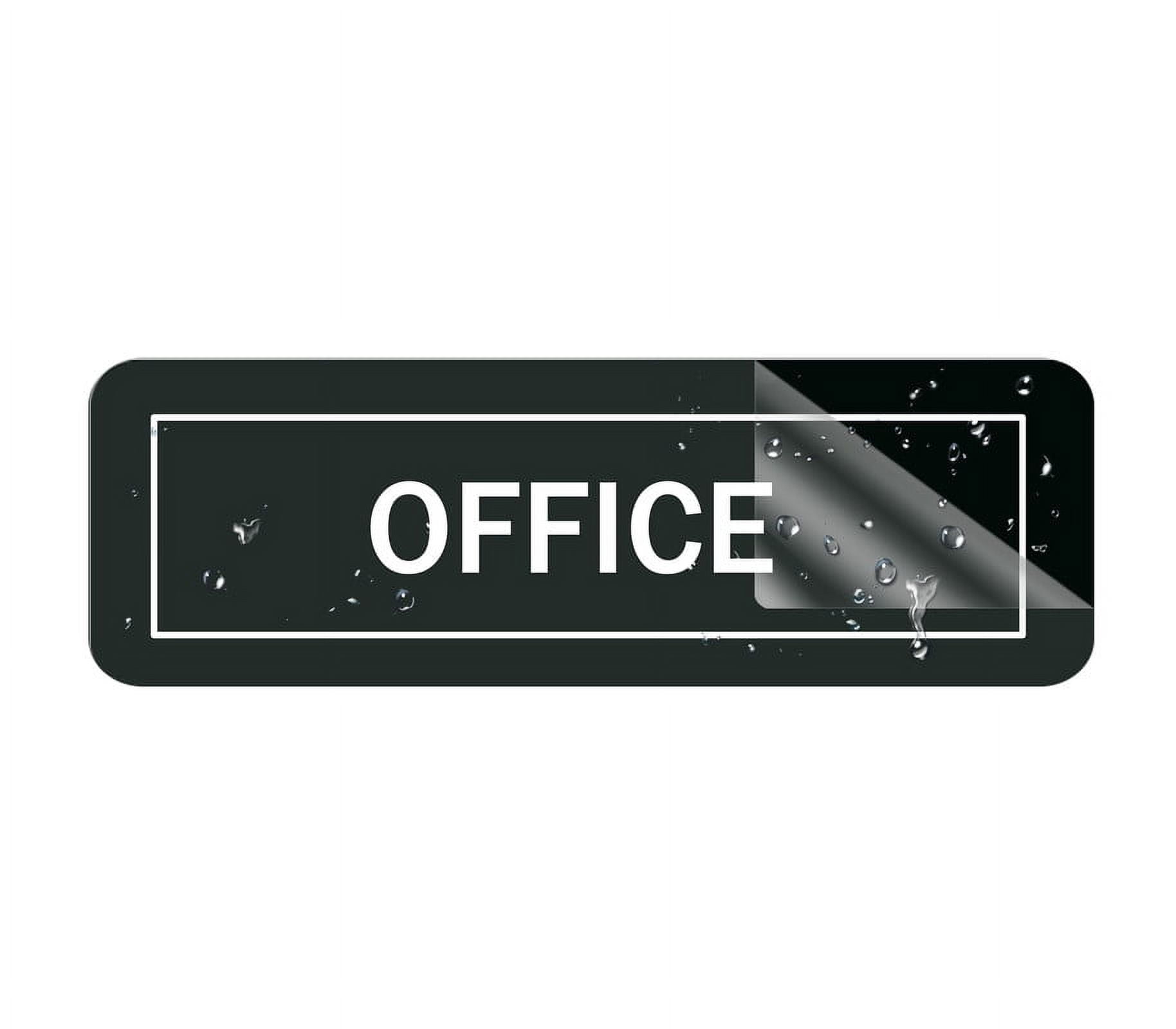 Circle Office Wall Door Sign 10 X 3 Inches Acrylic Plastic Sign With ...