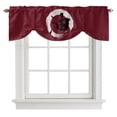 Circle Oil Word Tie Up Valance Curtains Japanese Circle Oil Word Red ...