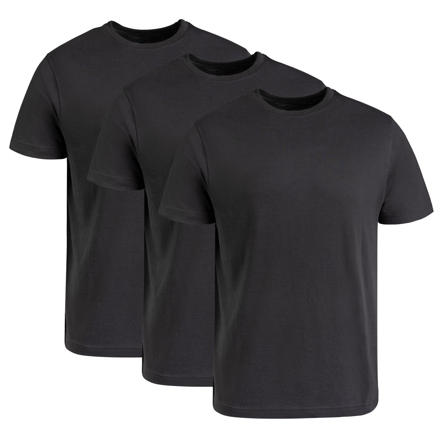 Circle One Men's Crew-Neck T-Shirts For Men 3-Pack - Carbon - Walmart.com