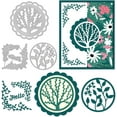 Circle Plant Corner Embossing Template Tree of Life Carbon Steel Die ...
