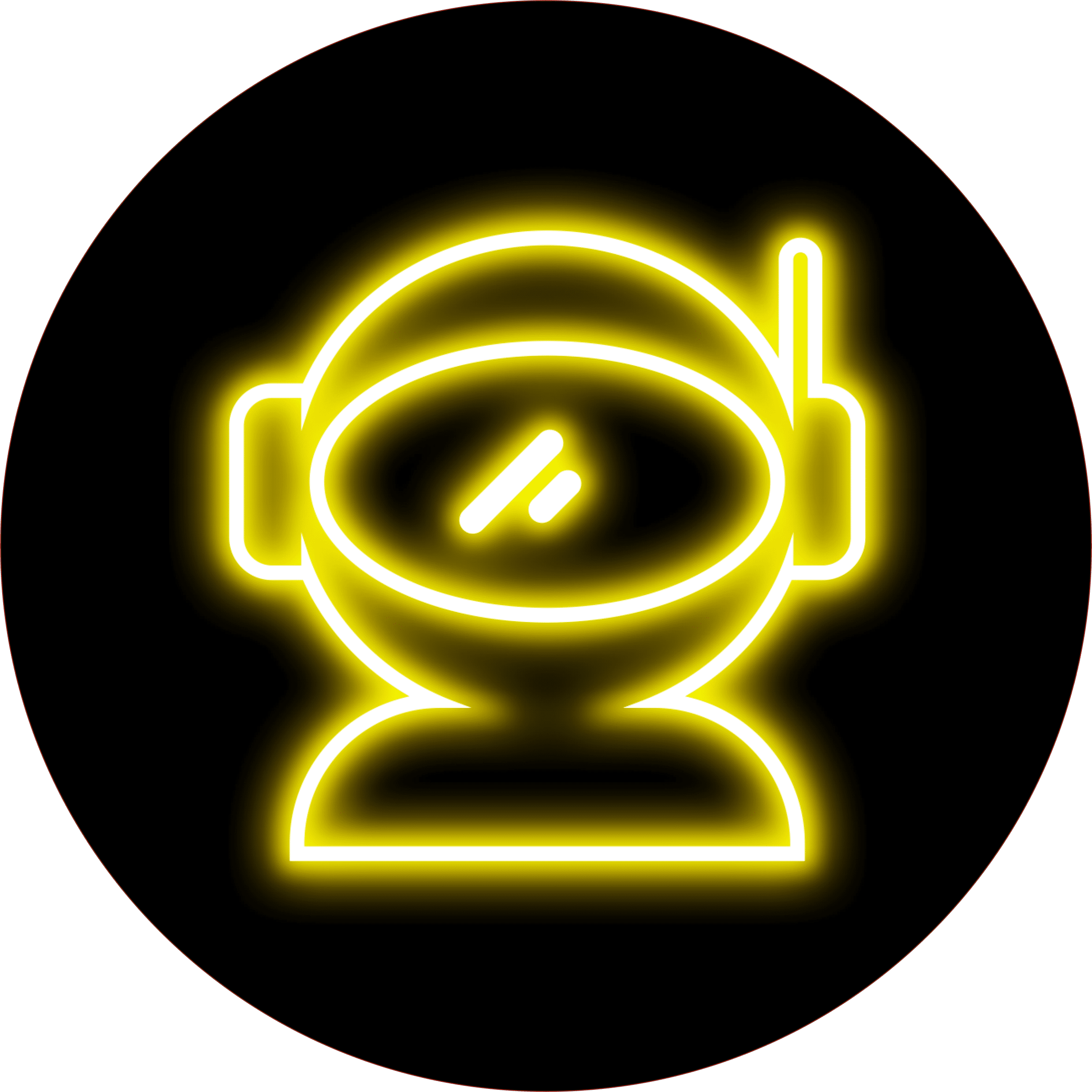 Circle Plus Astronaut Neon Graphic Style Wall or Door Sign | Live ...