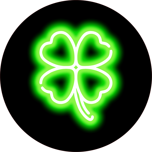 Circle Plus Clover Neon Graphic Style Wall or Door Sign | Live Streamer ...