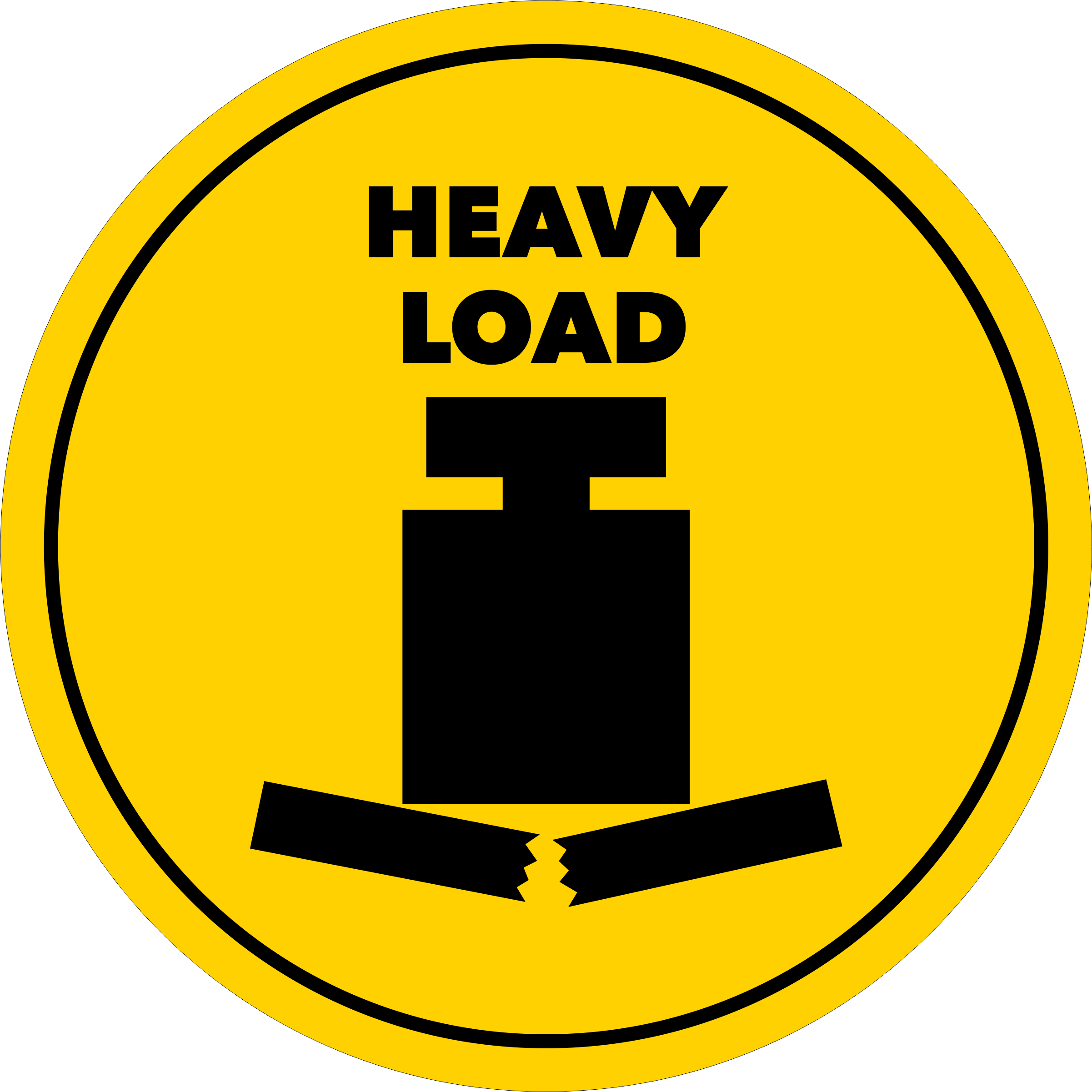 Circle Plus Heavy Load Wall or Door Sign | Easy Installation | Office ...