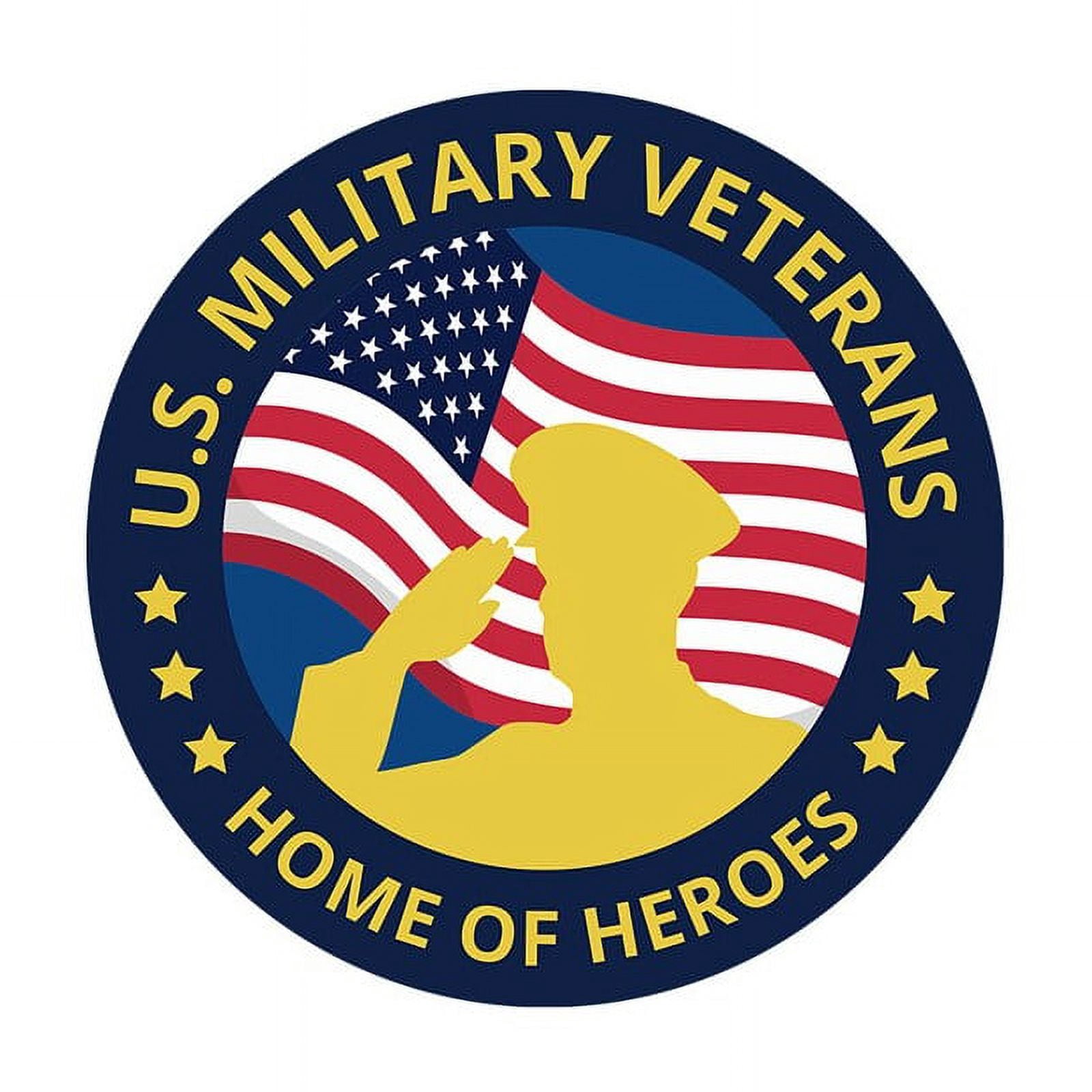 Circle Plus U.S. Military Veterans: Home of Heroes Door or Wall Sign ...