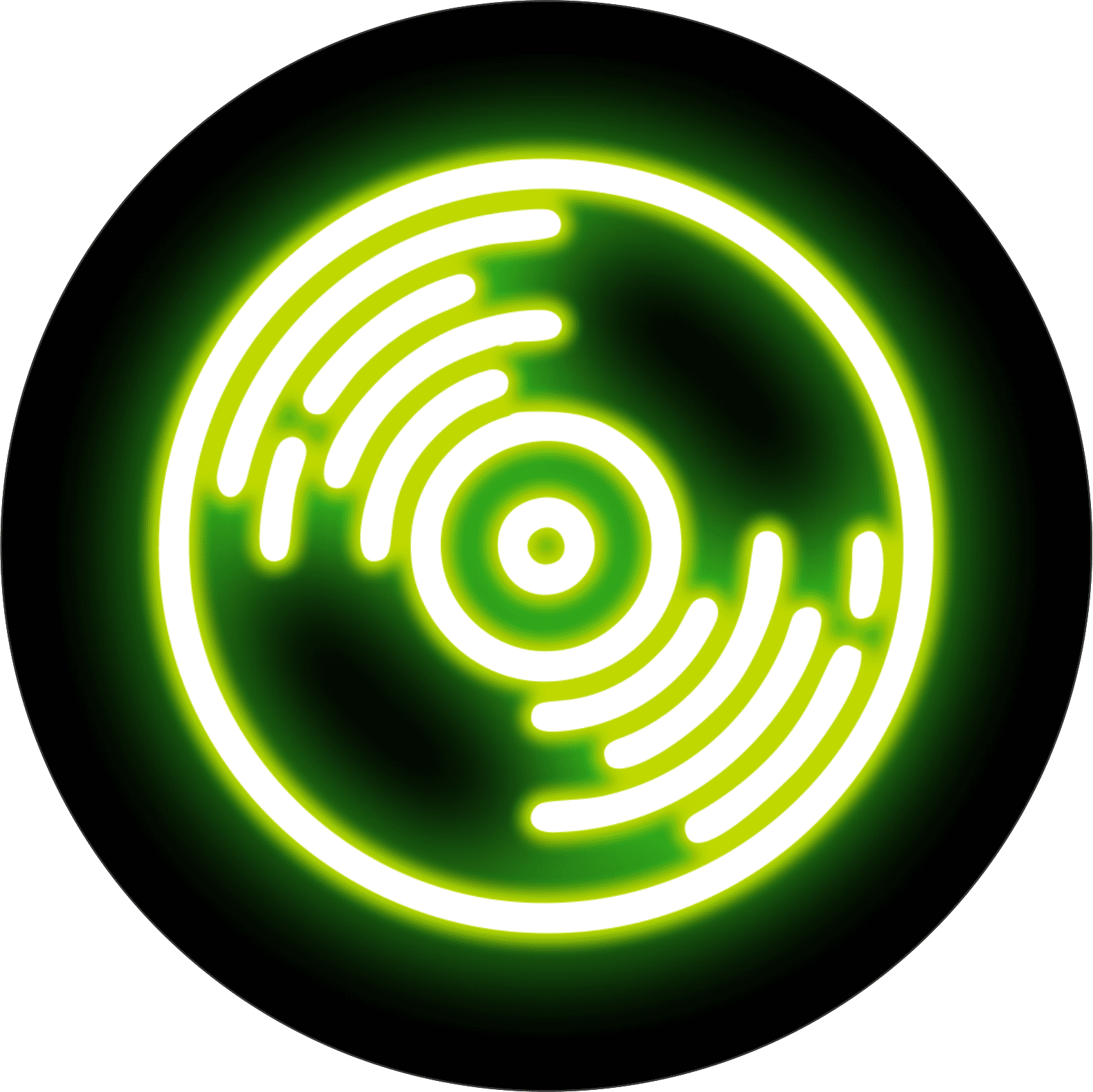 Circle Plus Vinyl Record Neon Graphic Style Wall or Door Sign | Live ...