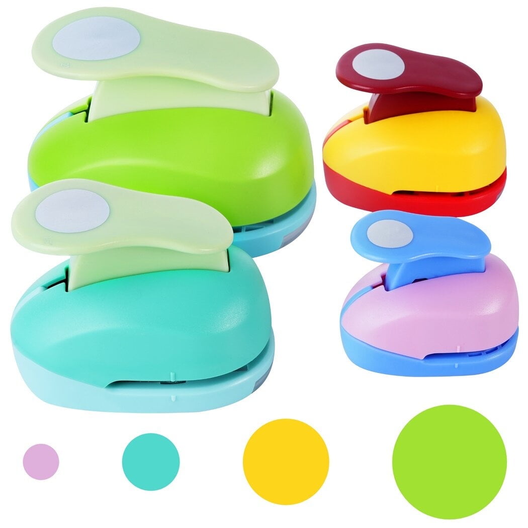 Circle Punch Set, 4PCS Paper Hole Punches 5/8", 1", 1.5", 2 ...