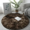 Snugtown Super Soft Black Faux Fur Area Rugs, Fuzzy Fluffy Sheepskin ...