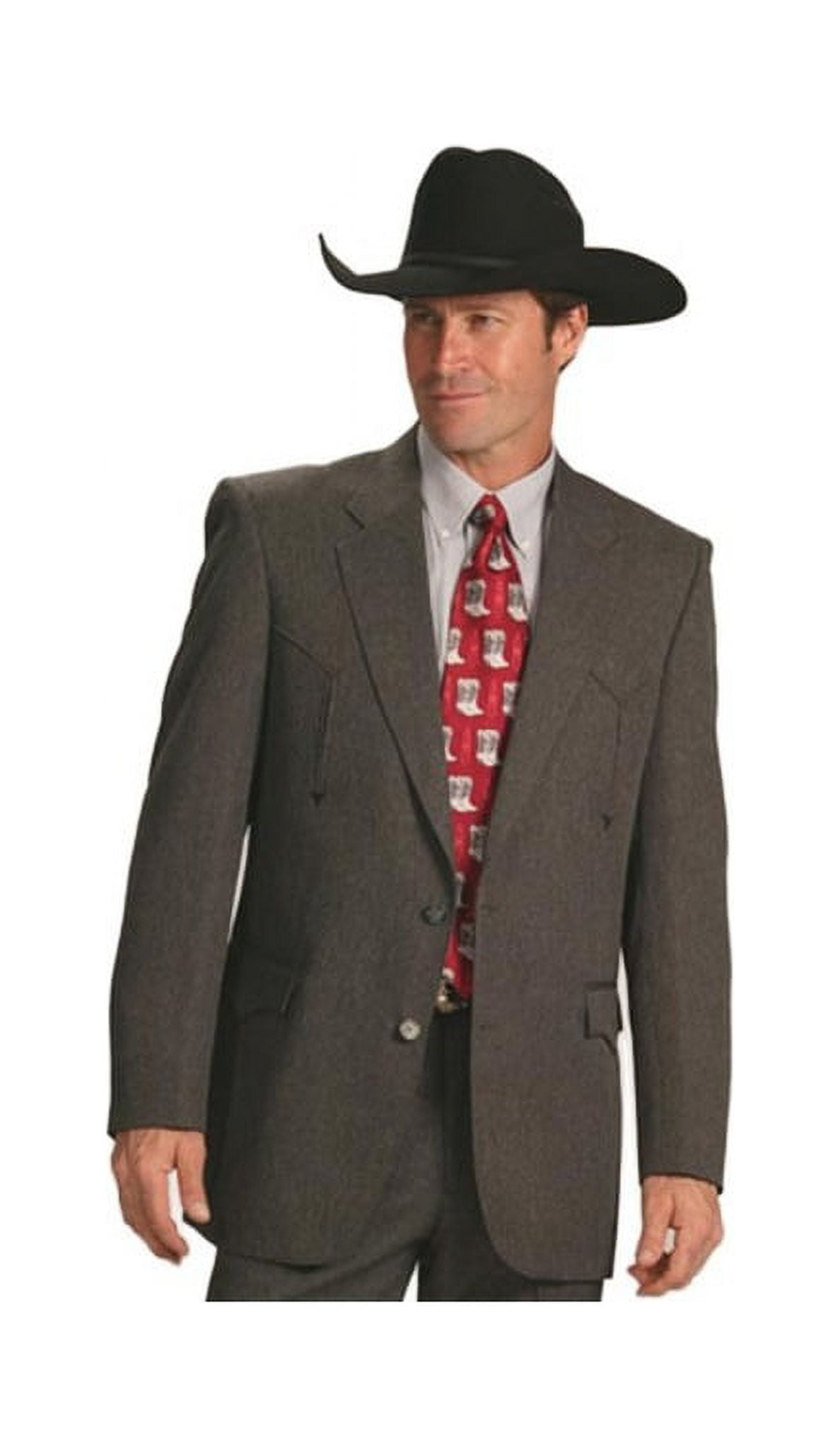 Circle S Jacket Mens Heather Vegas Suede Arrow Detail Button CC4076 ...