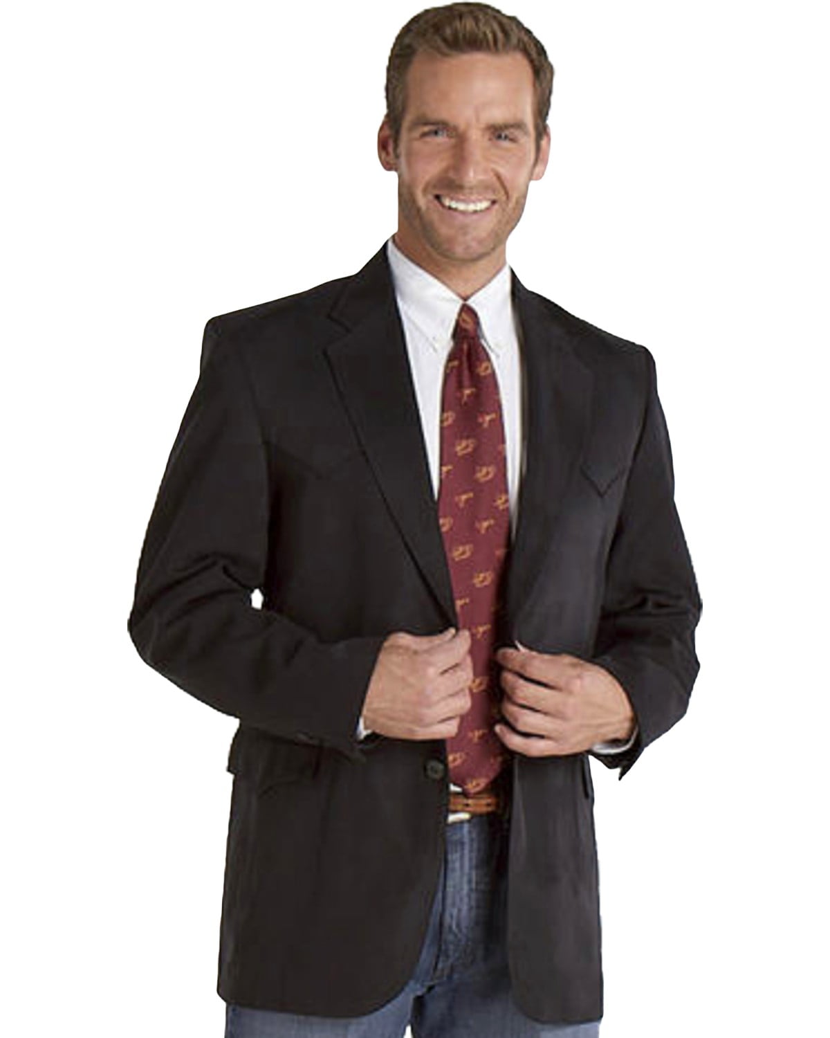 Circle S Men's Microsuede Sportcoat Tall Black 50 T US - Walmart.com