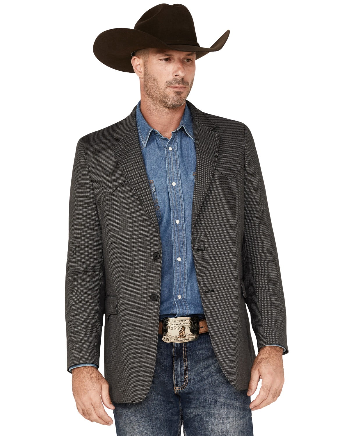 Circle S Men's Plano Sportcoat Black 44 REG US - Walmart.com