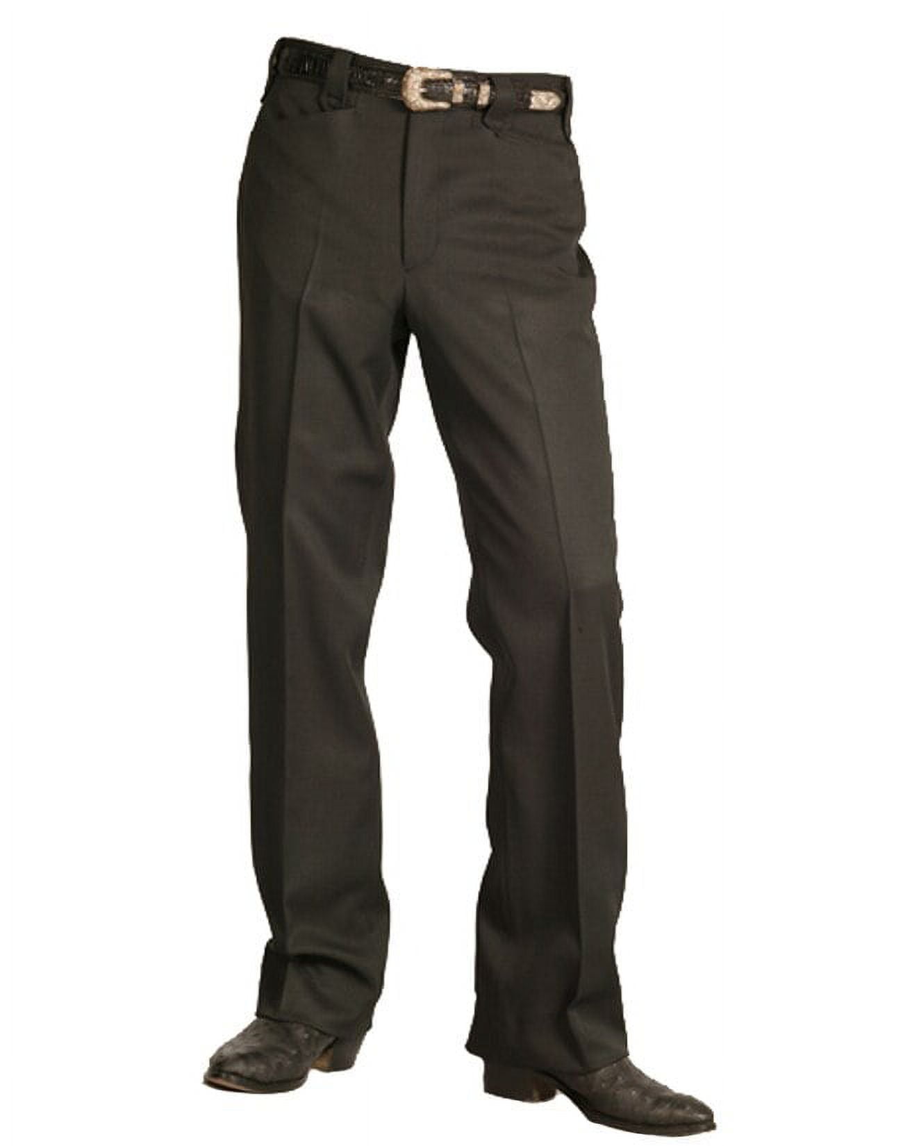 Circle S Mens Black Polyester Ranch Dress Pants 35 - Walmart.com