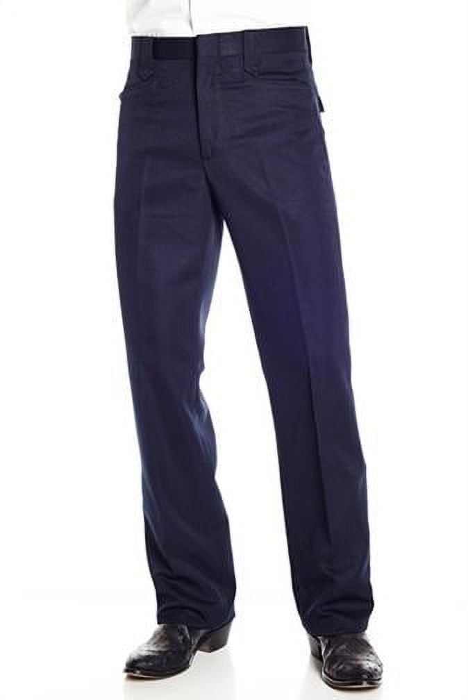 Circle S Mens Navy Polyester Solid Dress Ranch Pant Western 46 ...