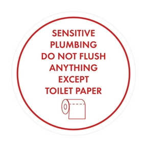 Classic Framed Please do not flush anything except toilet paper Sign ...