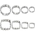 Circle and Square Fancy Plaque Frame Cookie Cutters Shapes Molds ...