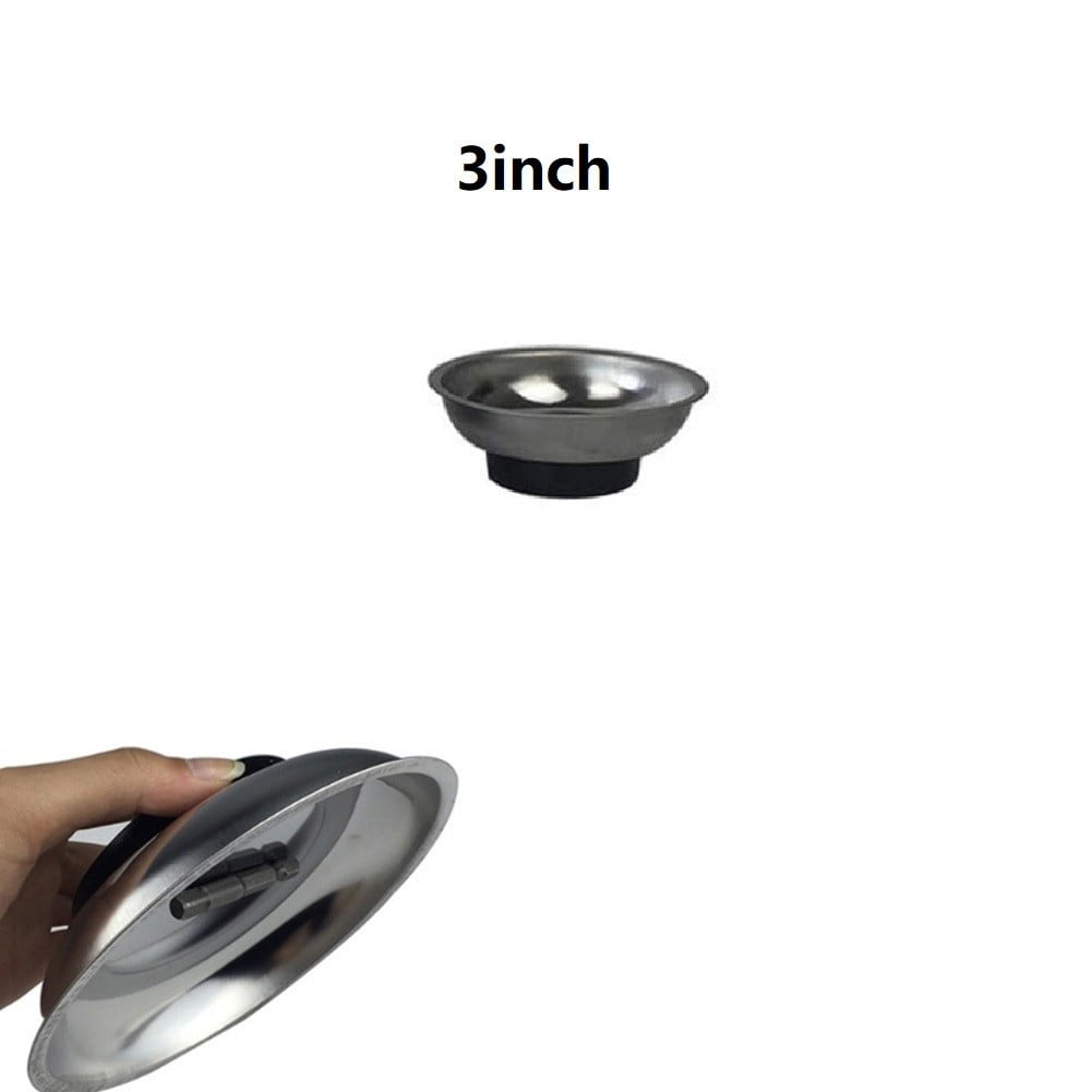 Circle Stainless Steel Magnetic Parts Bowl Tool Tray Nuts Bolts Screws ...