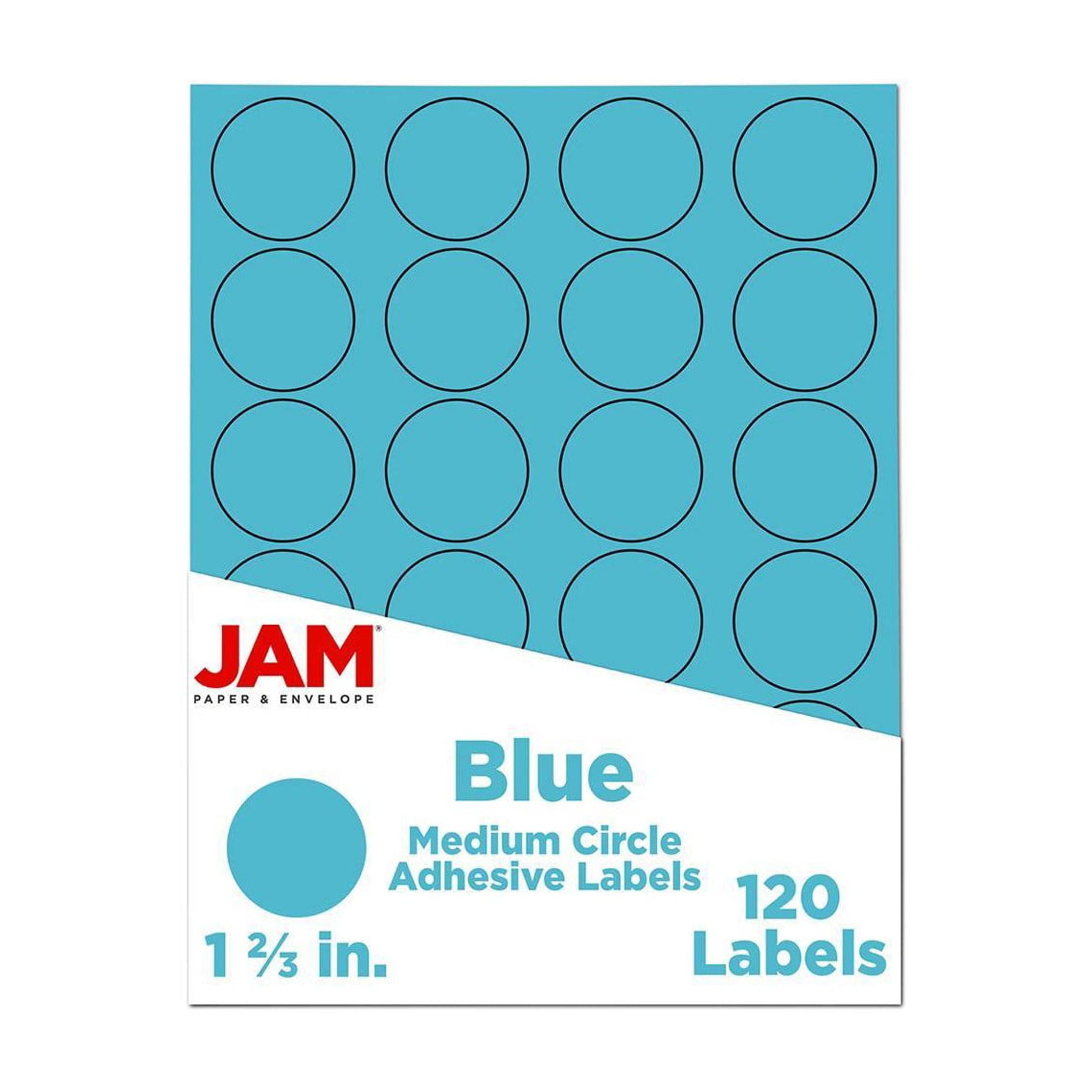Circle Sticker Seals 1 2/3" 120ct - Blue: Multipurpose Paper Labels for ...