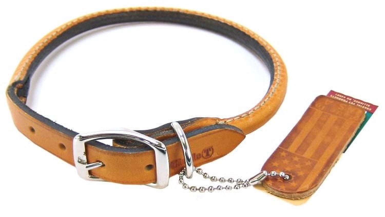 Circle T Leather Round Collar Tan - 16" Neck - Walmart.com