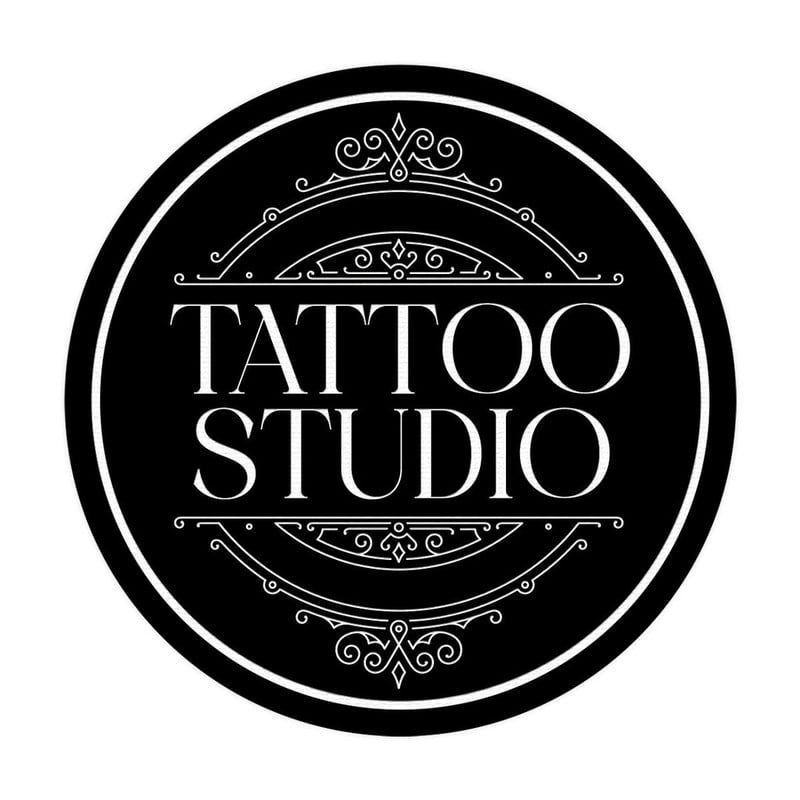 Circle Tattoo Studio Sign For House Door Office Business Yard,Metal ...