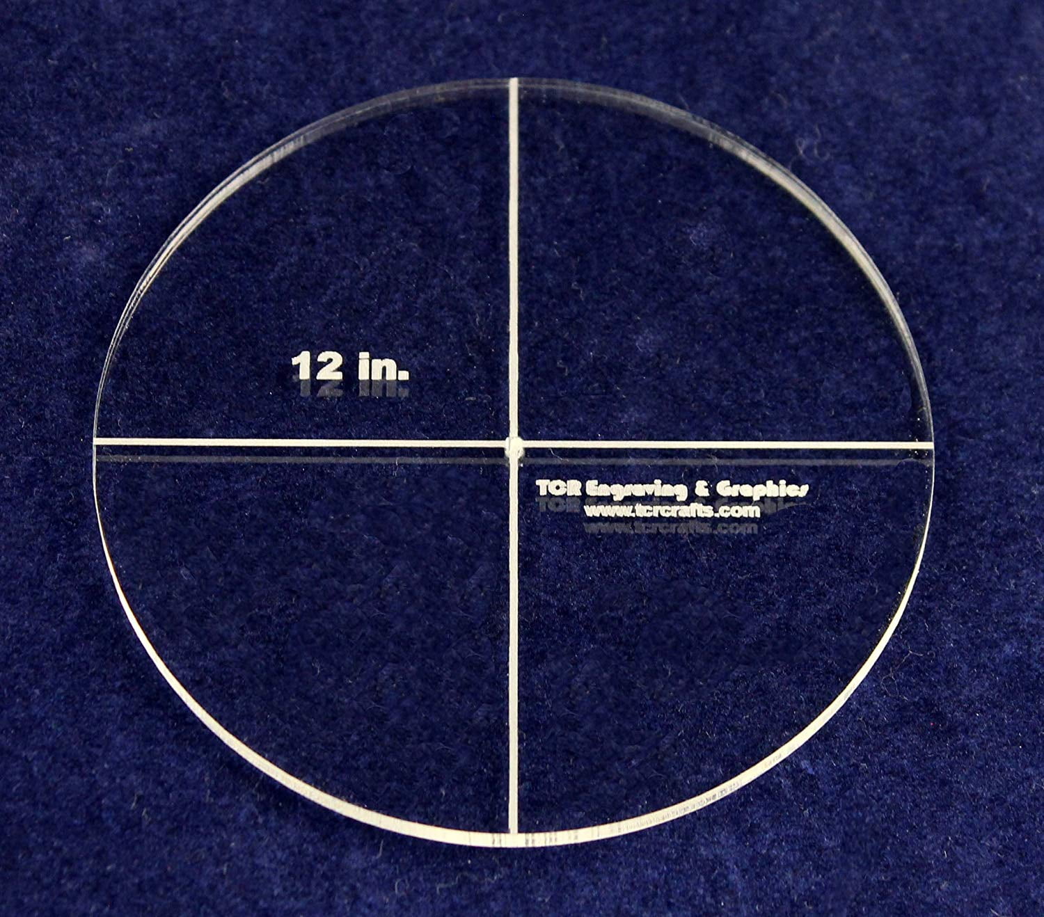 Circle Template 12" - Clear 1/4" Thick- Actual Size - Walmart.com