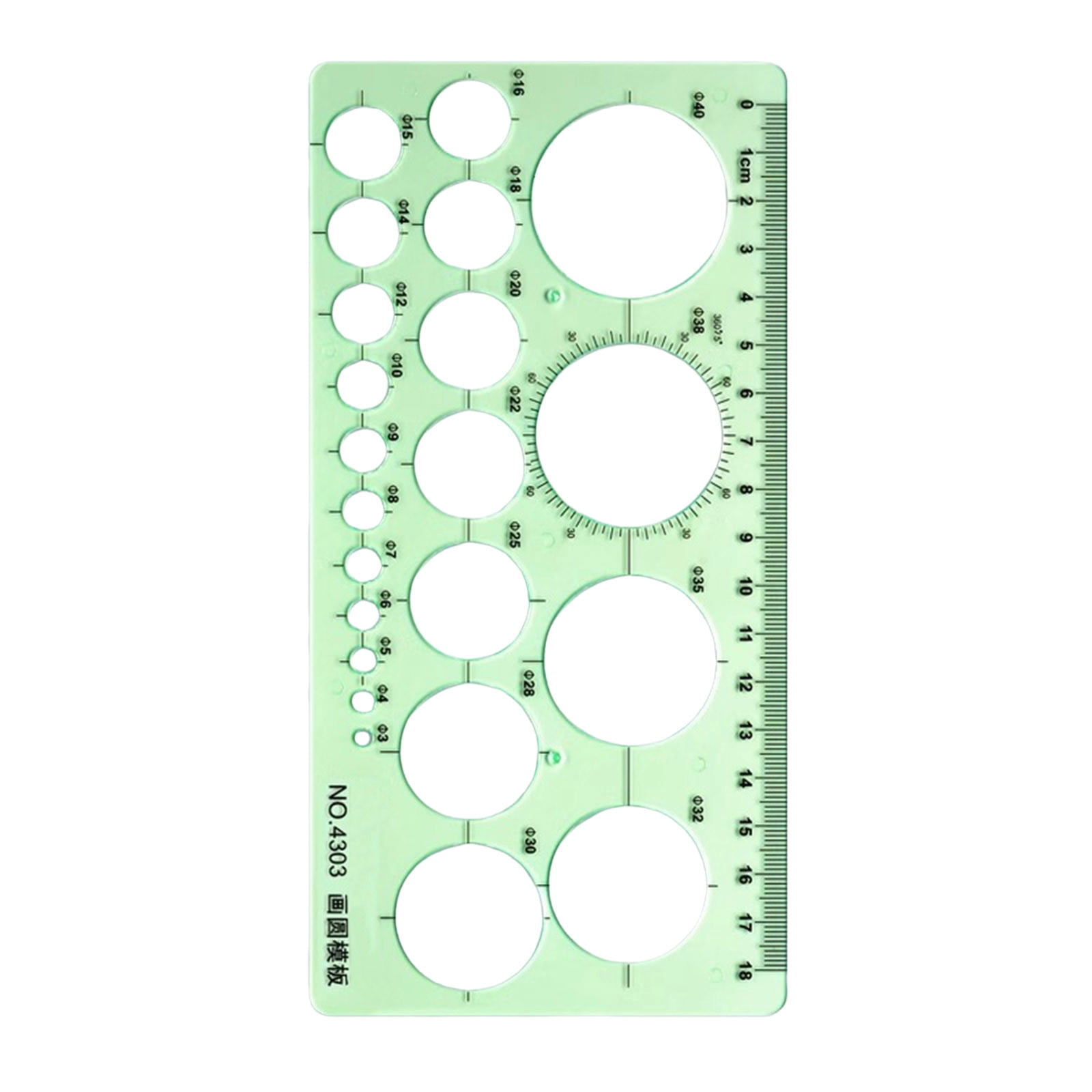 Circle Template for Drawing Drafting Geometric Circle Ruler for ...