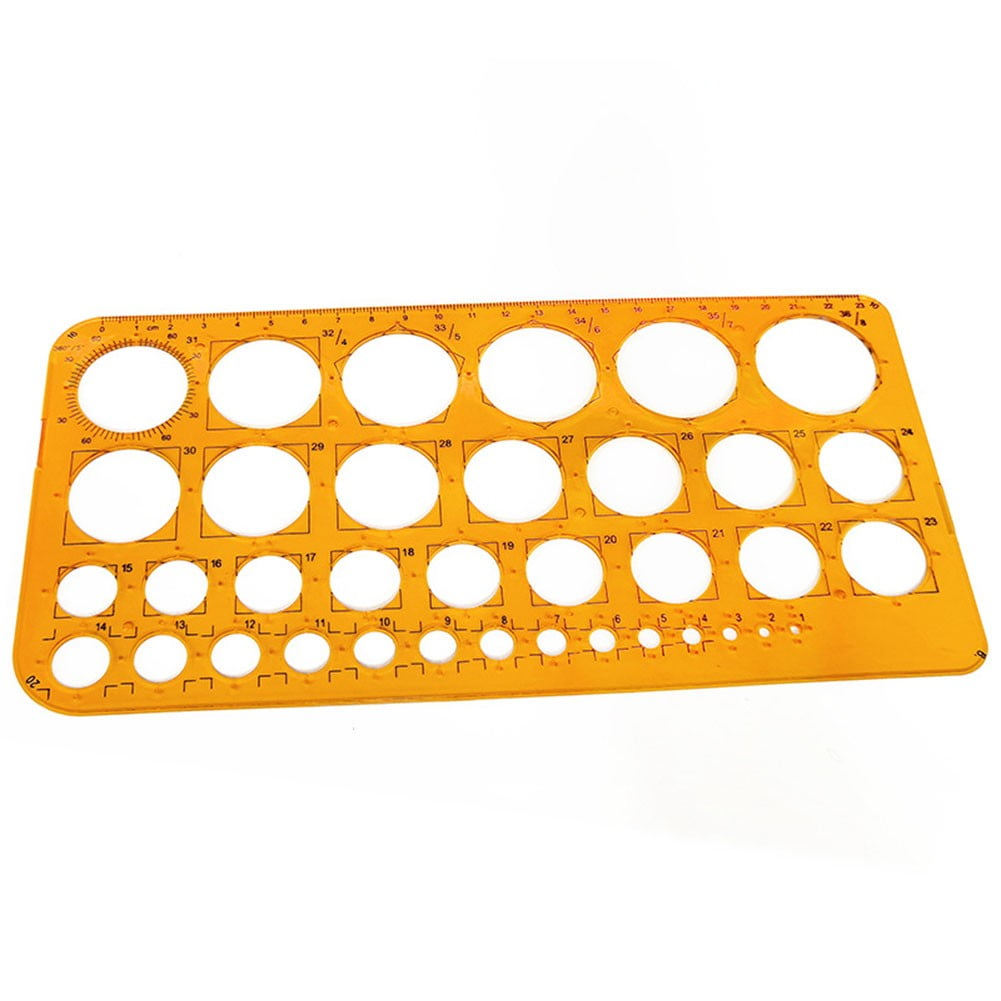 Haimni Painting Circle Ruler Template Ruler Rounded Corners 36 Circle ...