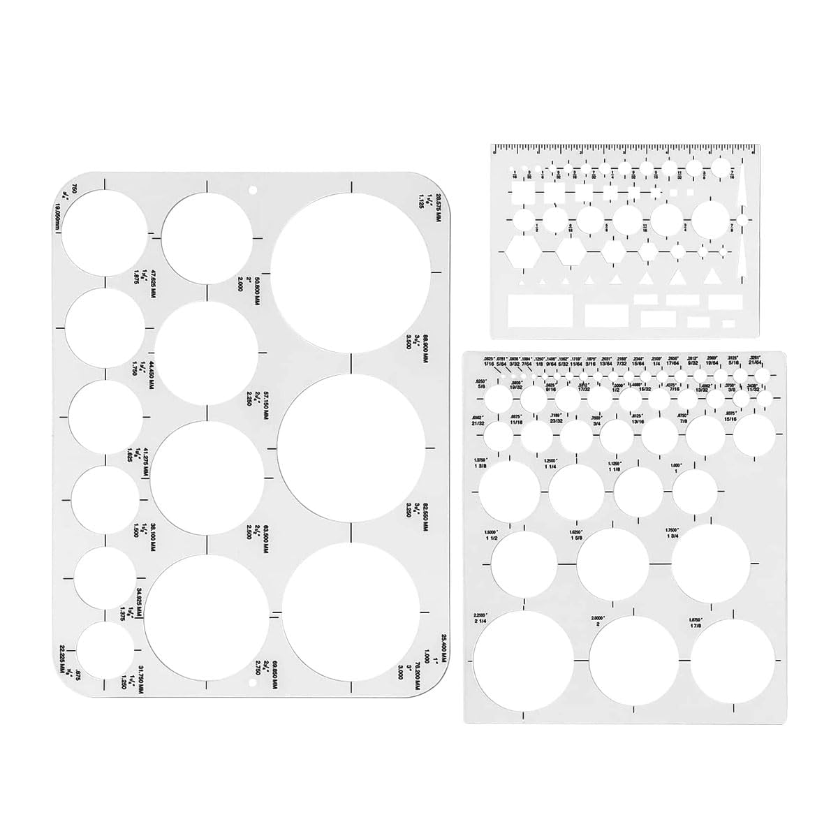 Circle Templates, Drafting Stencils Measuring Tools, Circle Stencil for ...