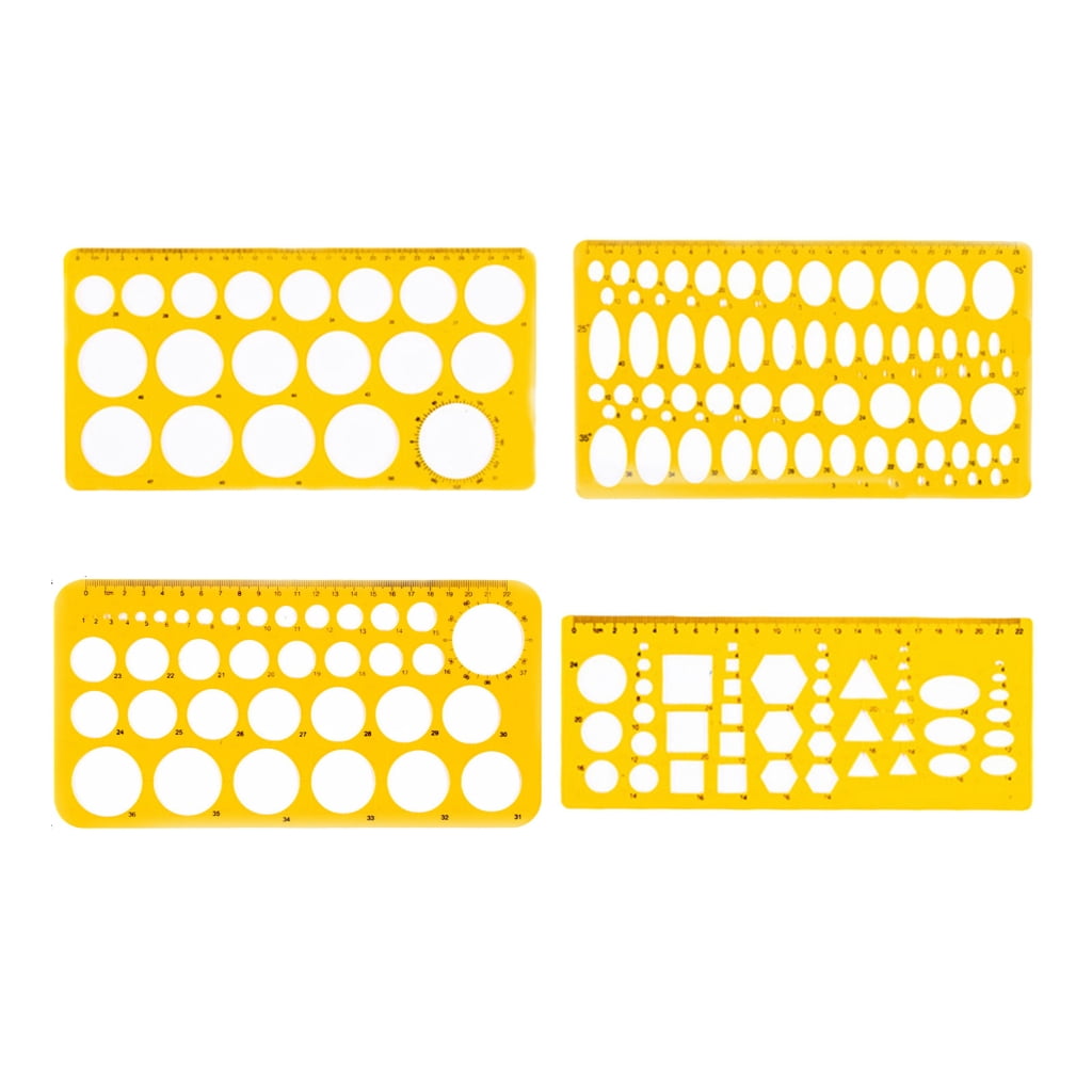 Circle Templates Oval Templates Measuring Rulers Geometric Drawing ...
