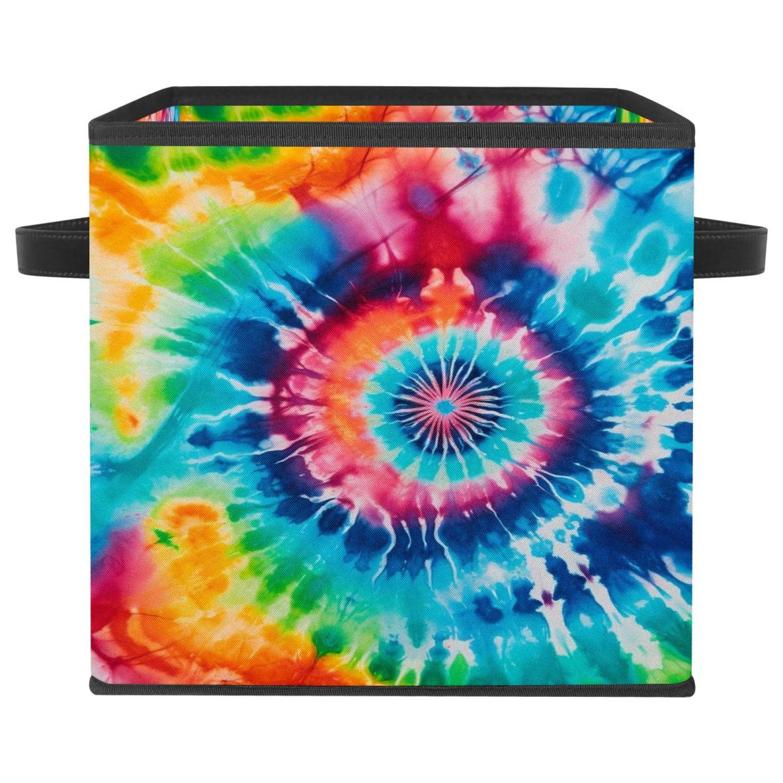Circle Tie Dye Storage Bins, Extra Large Closet Storage Cube for ...