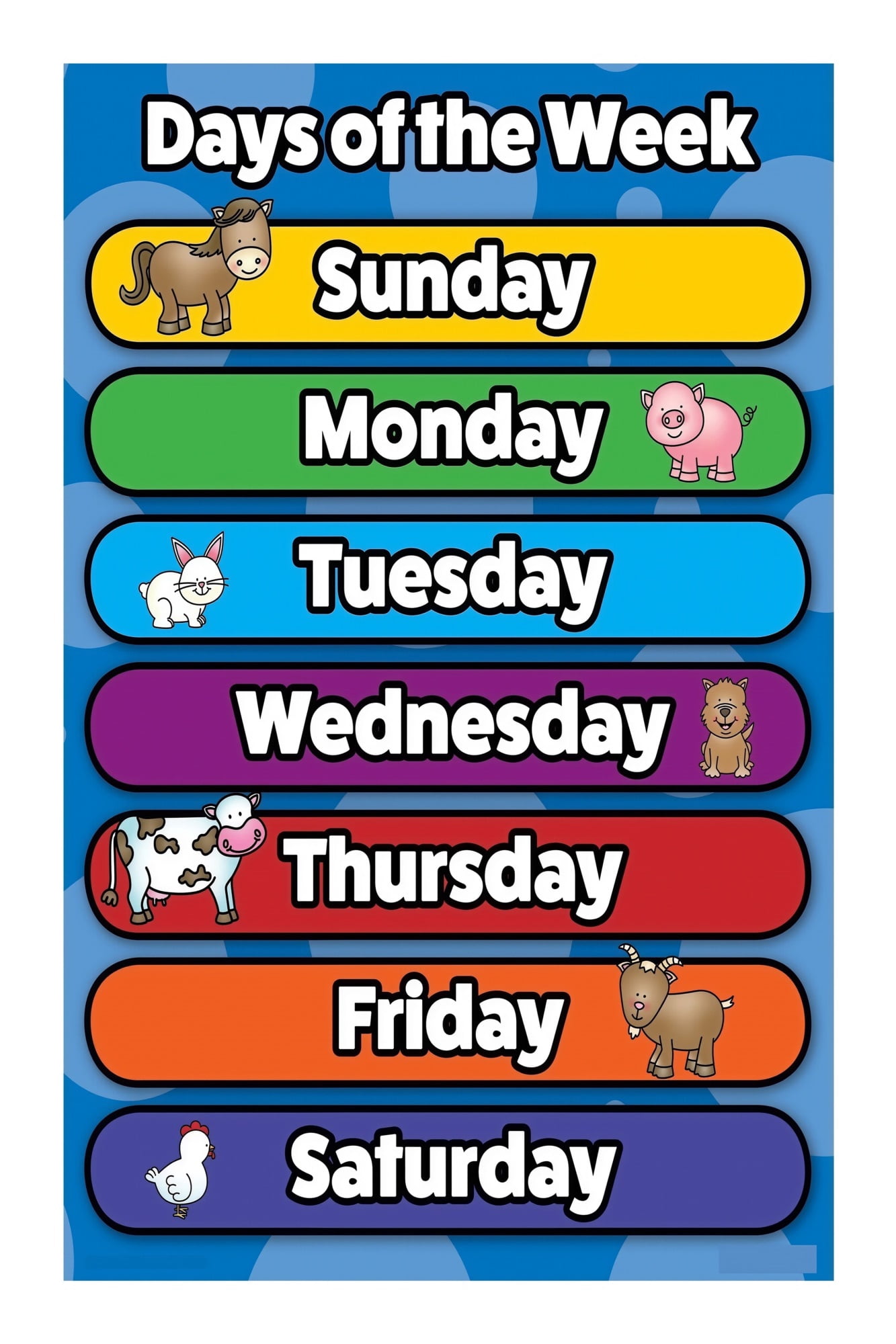 Circle Time Learning Poster Days of the Week Yesterday Today Tomorrow ...
