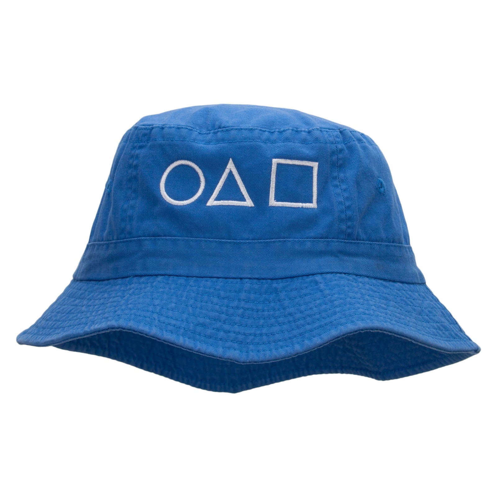 Circle Triangle Square Symbol Embroidered Bucket Hat - Periwinkle OSFM ...