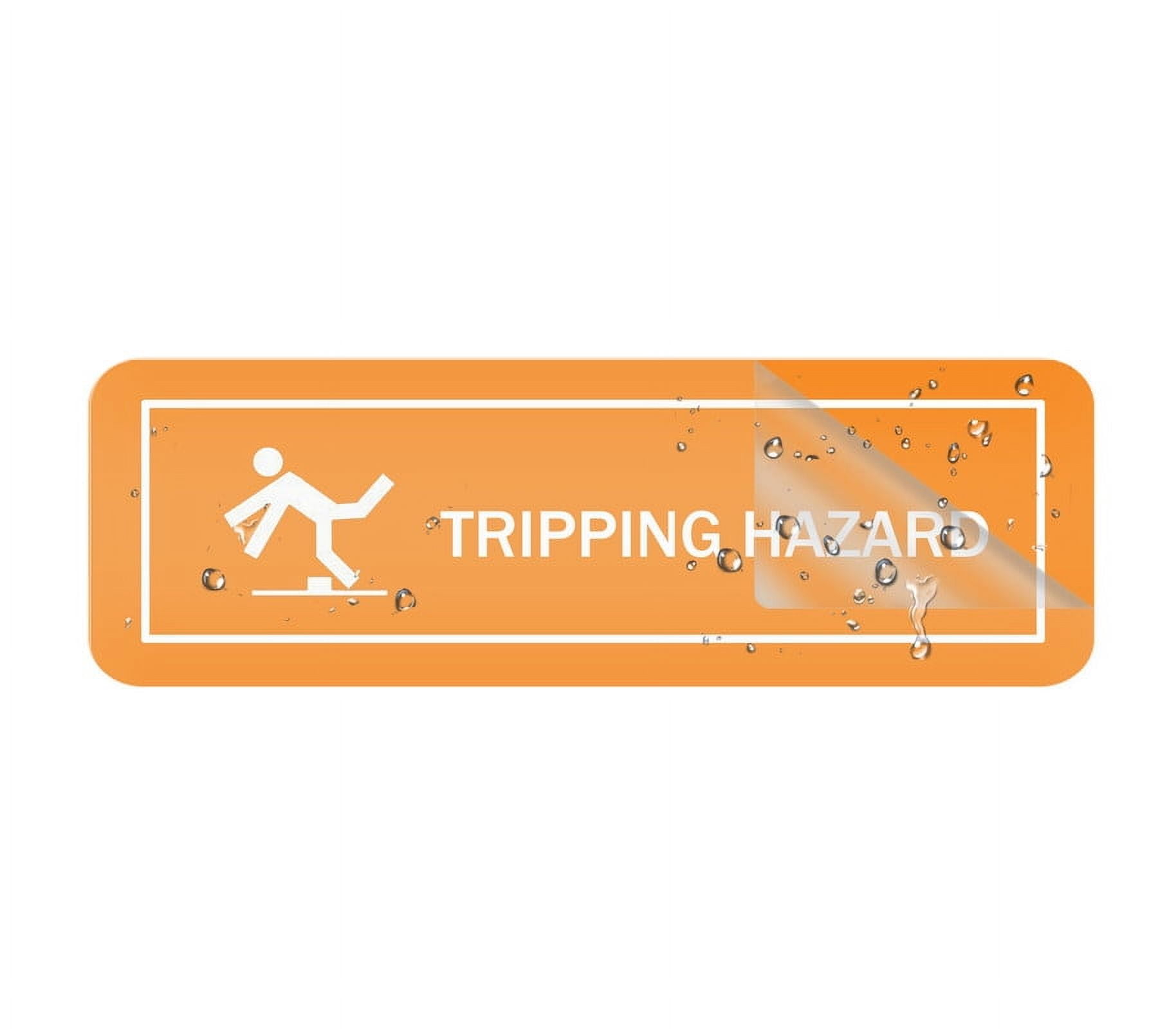 Circle Tripping Hazard Wall Or Door Sign Acrylic Plastic Sign -3X10 ...