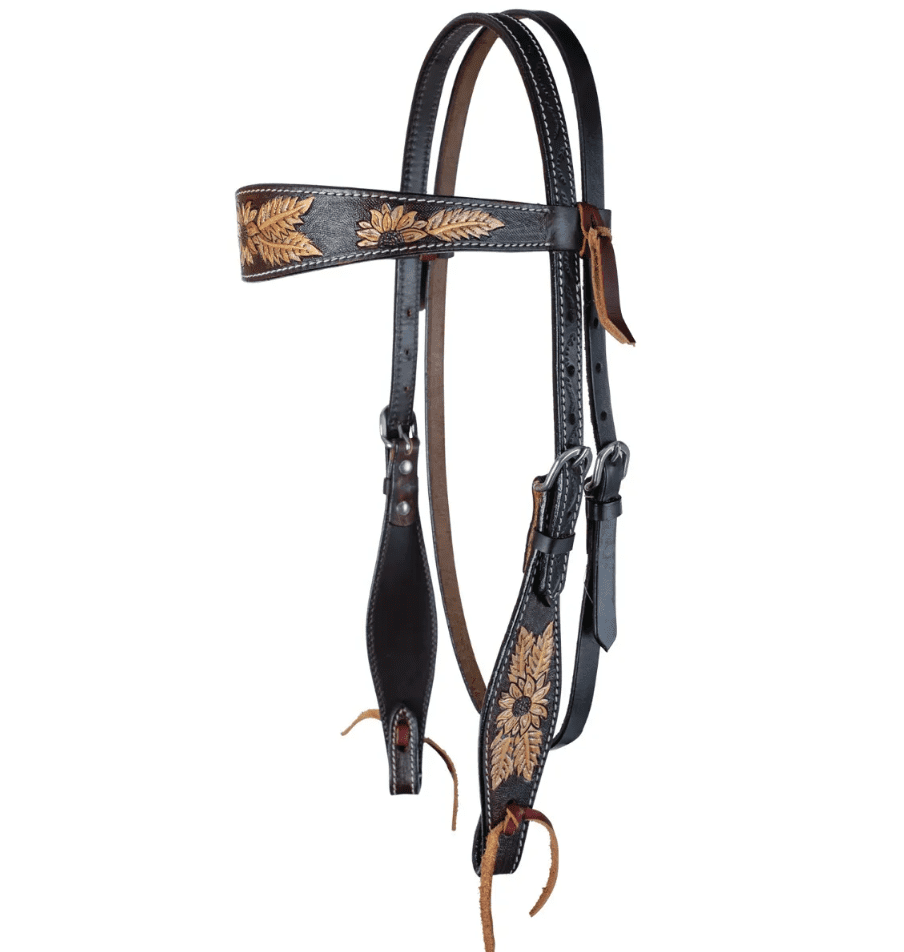 Circle Y Golden Sunflower Browband Headstall - Walmart.com